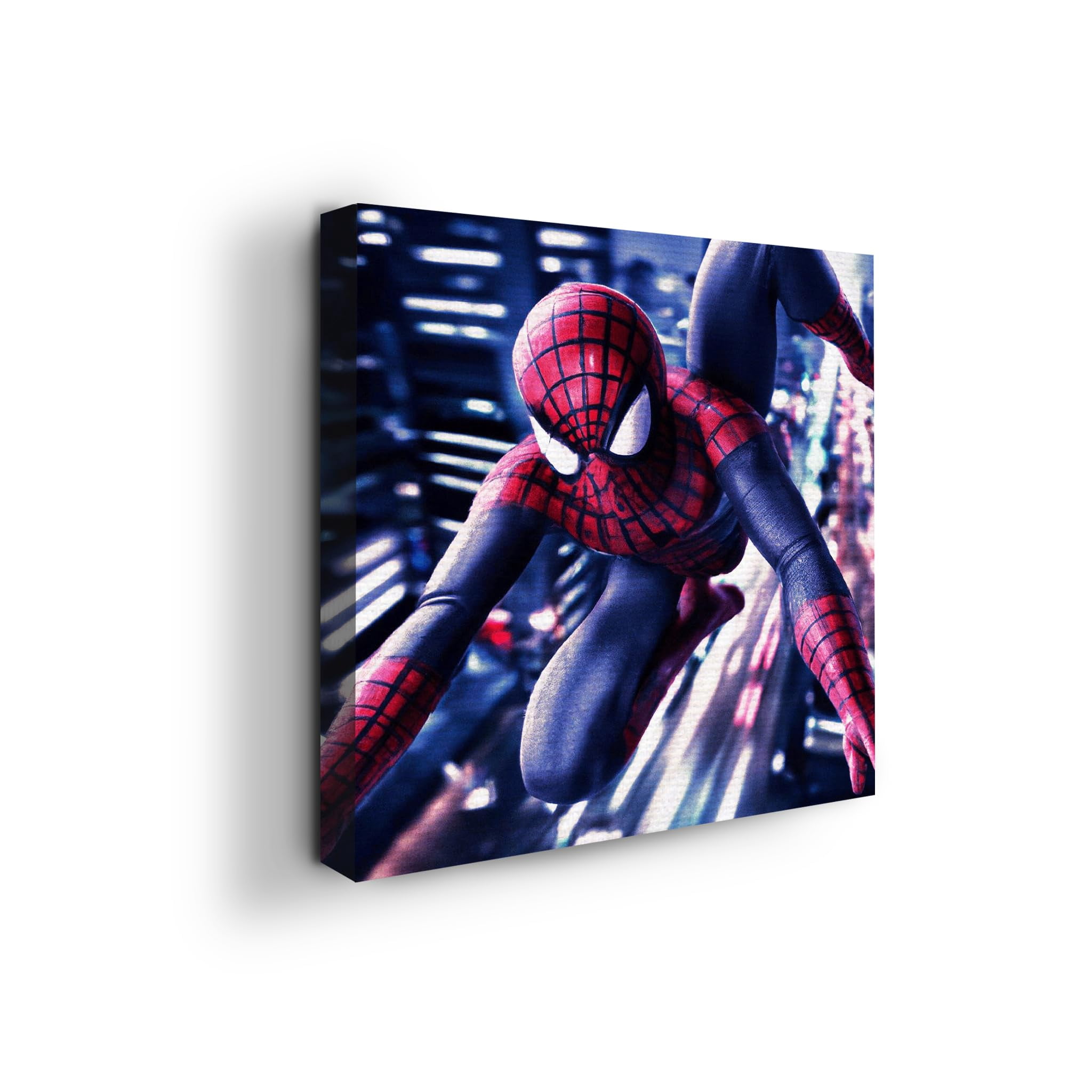 Spiderrman1 Canvas Wall Art by Mavis Print- 14x14 inches Marval Wall ...