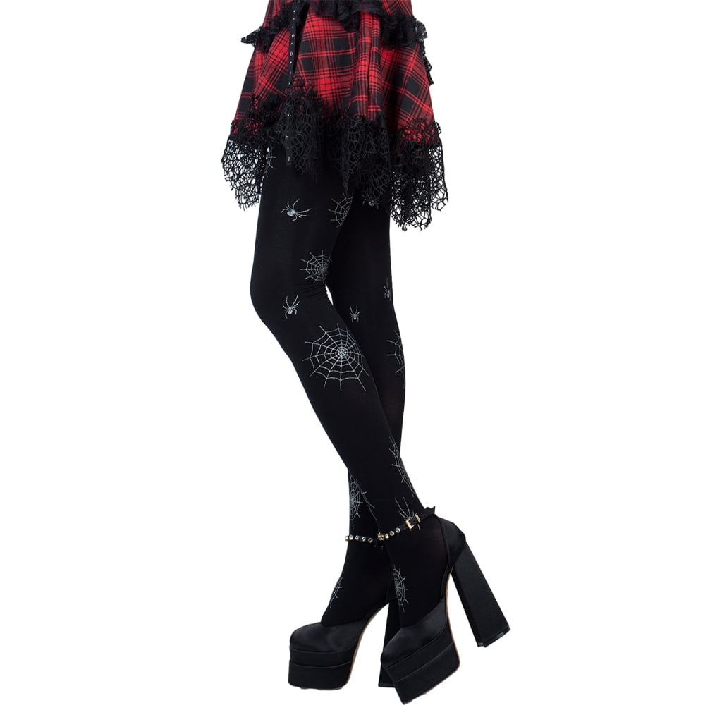 Spiders Web Patterned Tights High Waist Pantyhose,Control Tops Tights ...