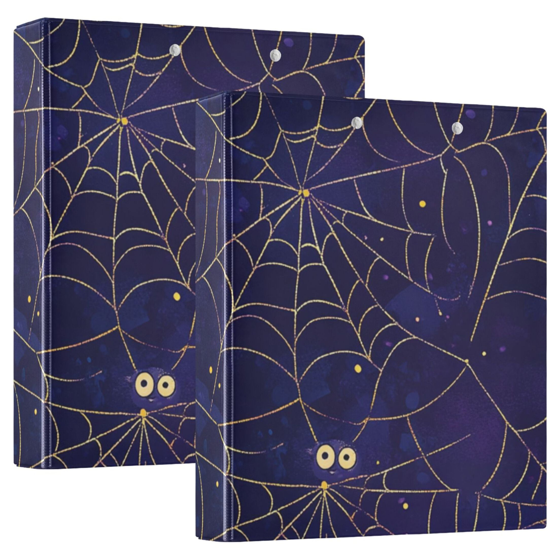 Spiders Webs 3 Ring Binders 1.5 inch Hardcover File Folders with ...