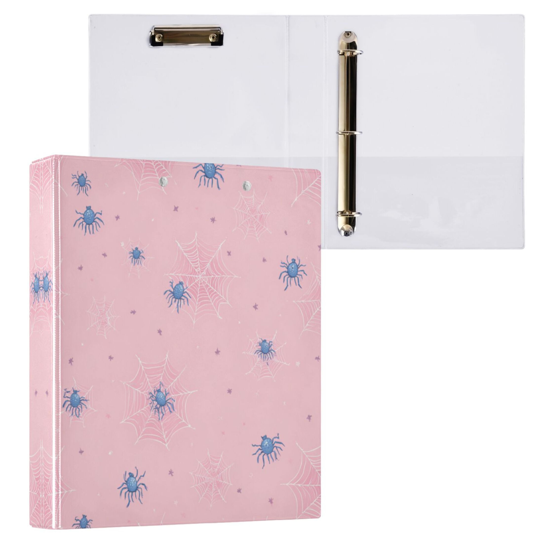 Spiders and Spider Webs 3 Ring Hardcover Binders 1.5in Round Rings for ...