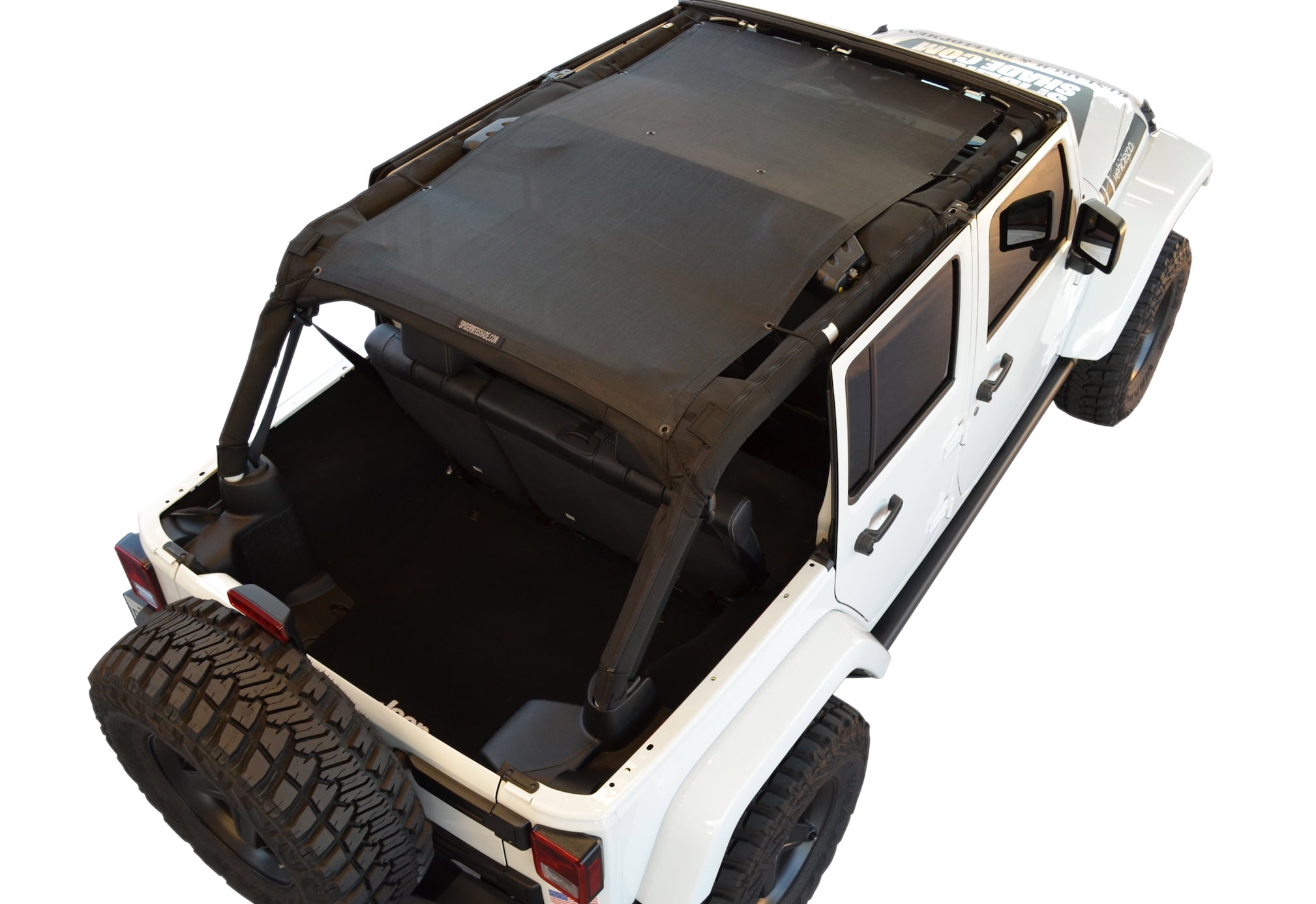 Spiderwebshade SW1 JK-4D Mesh Roof Shade Universal Fit 5-Year Warranty ...