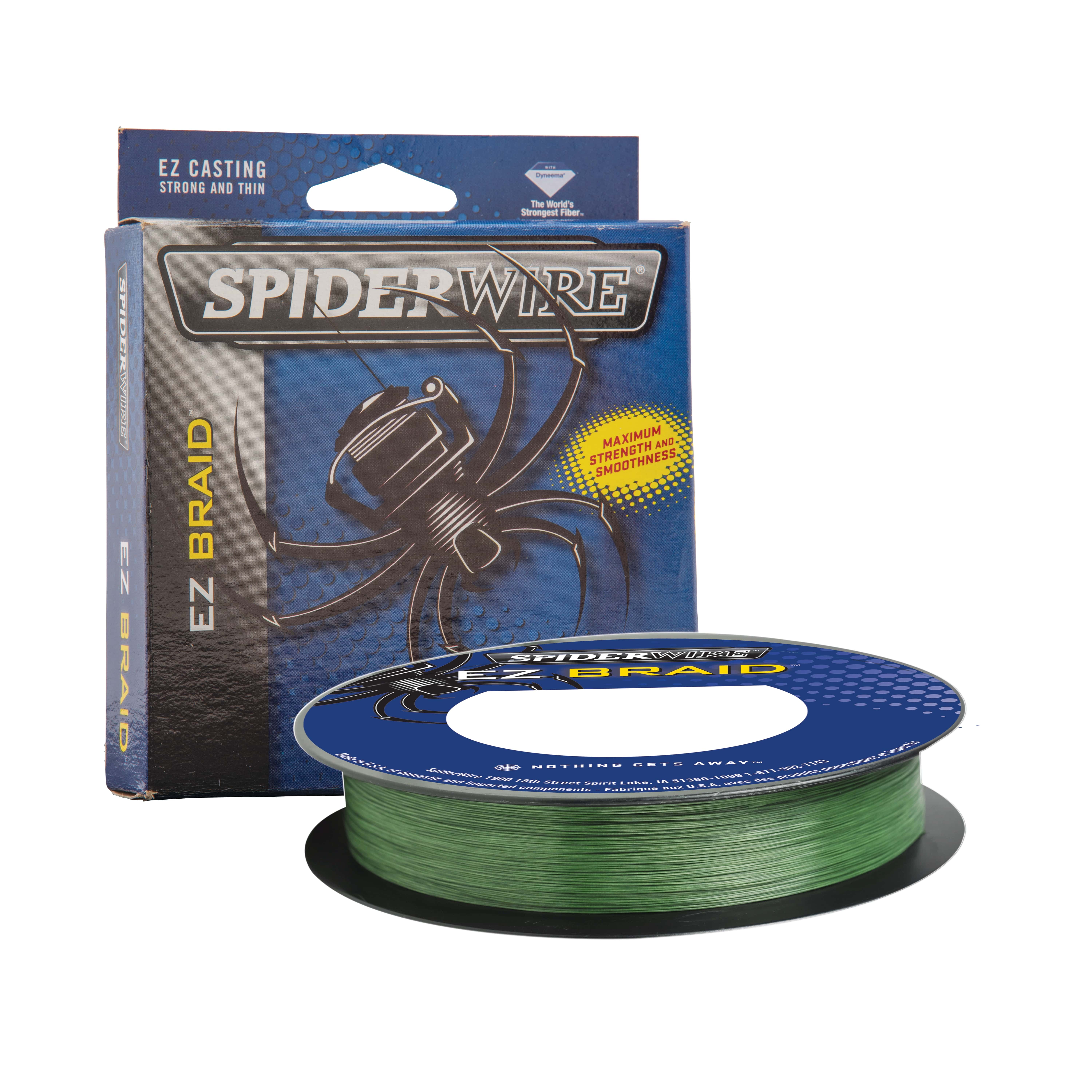 SpiderWire EZ Braid™ Superline, Moss Green, 30lb | 13.6kg Fishing Line ...