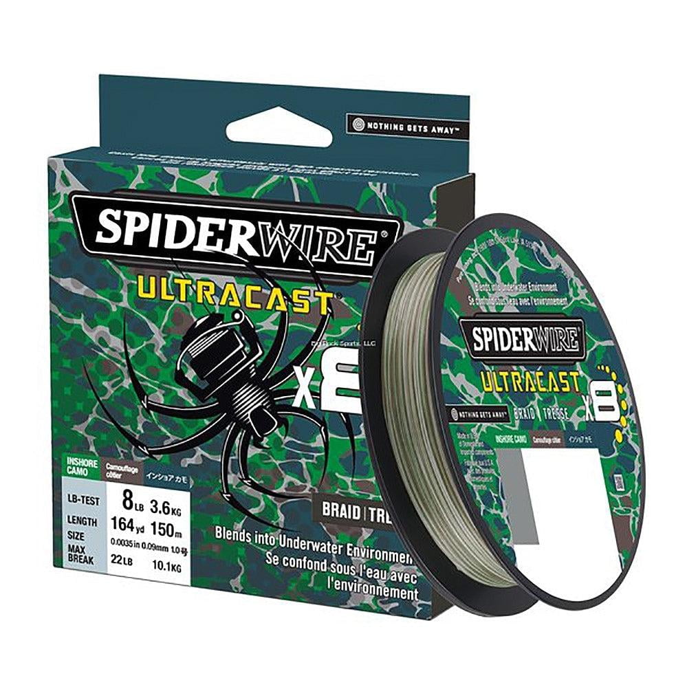Spiderwire Ultracast Braid, Superline, 10lb, 328yd, Inshore Camo ...