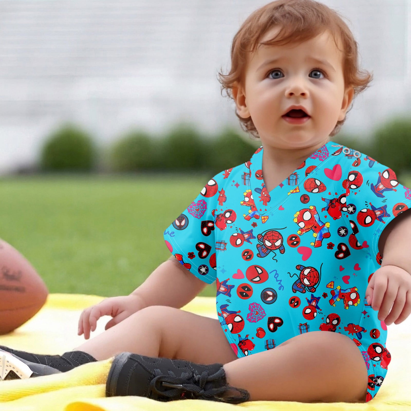 Spidey and His Amazing Friends Boy's Avengers Short Sleeve Onesie ...