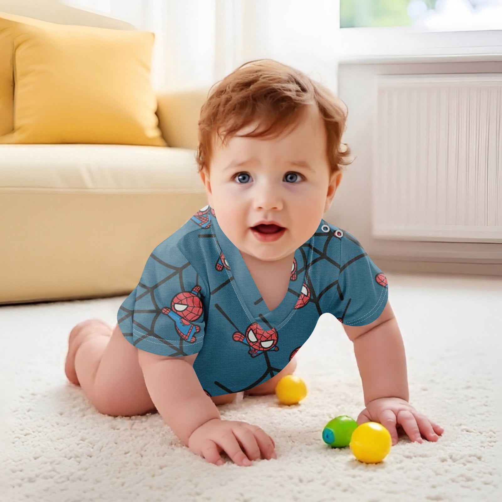 Spidey and His Amazing Friends Boy's Avengers Short Sleeve Onesie ...