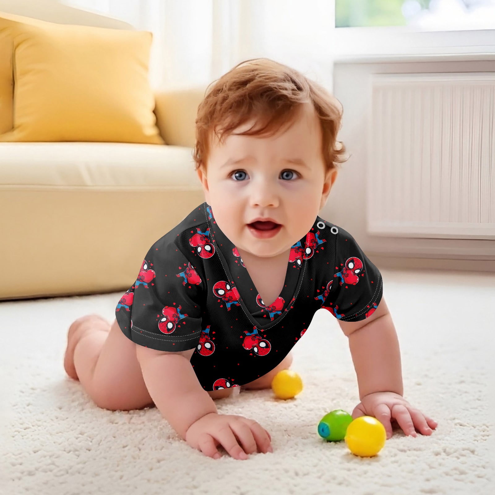 Spidey and His Amazing Friends Boy's Avengers Short Sleeve Onesie ...