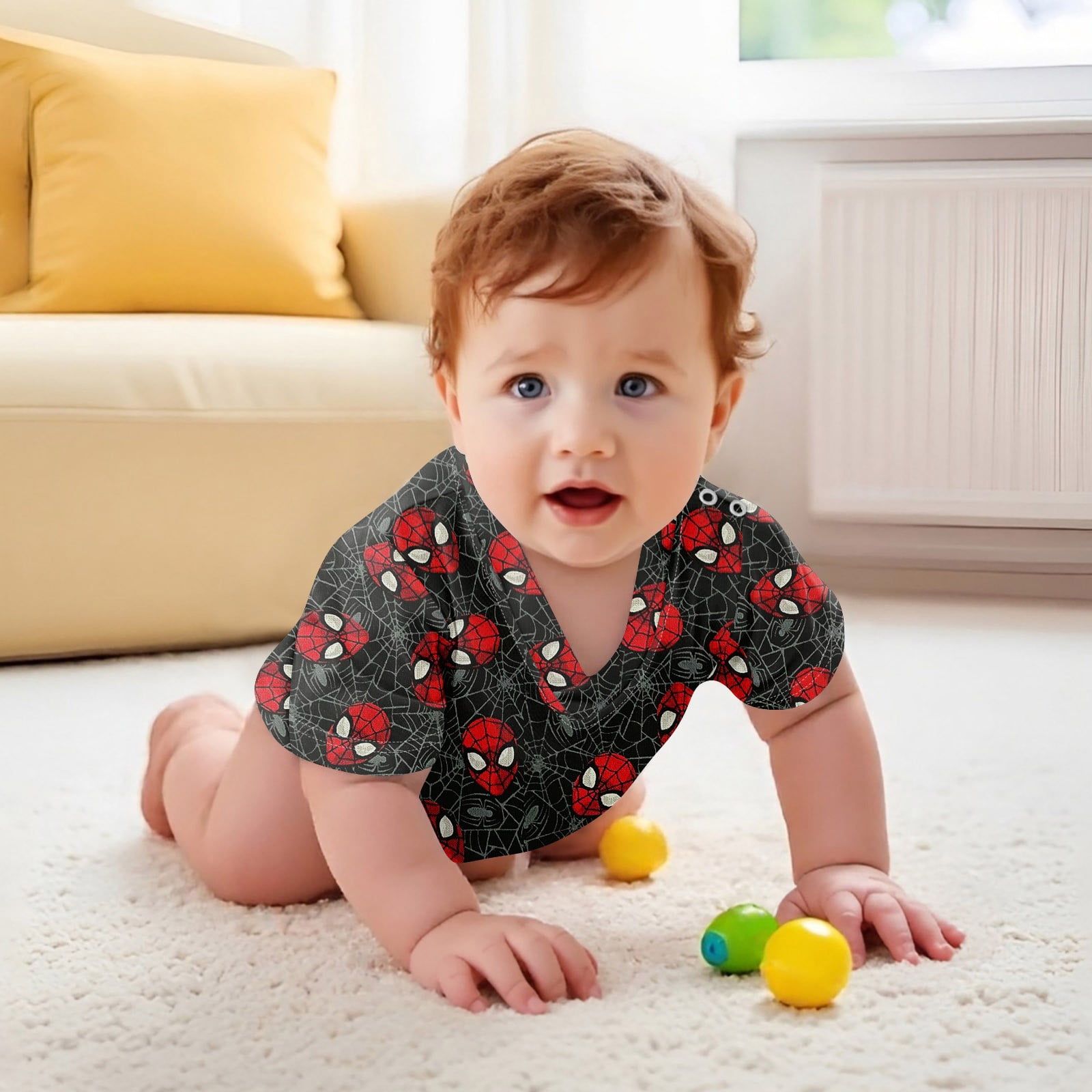 Spidey and His Amazing Friends Boy's Avengers Short Sleeve Onesie ...