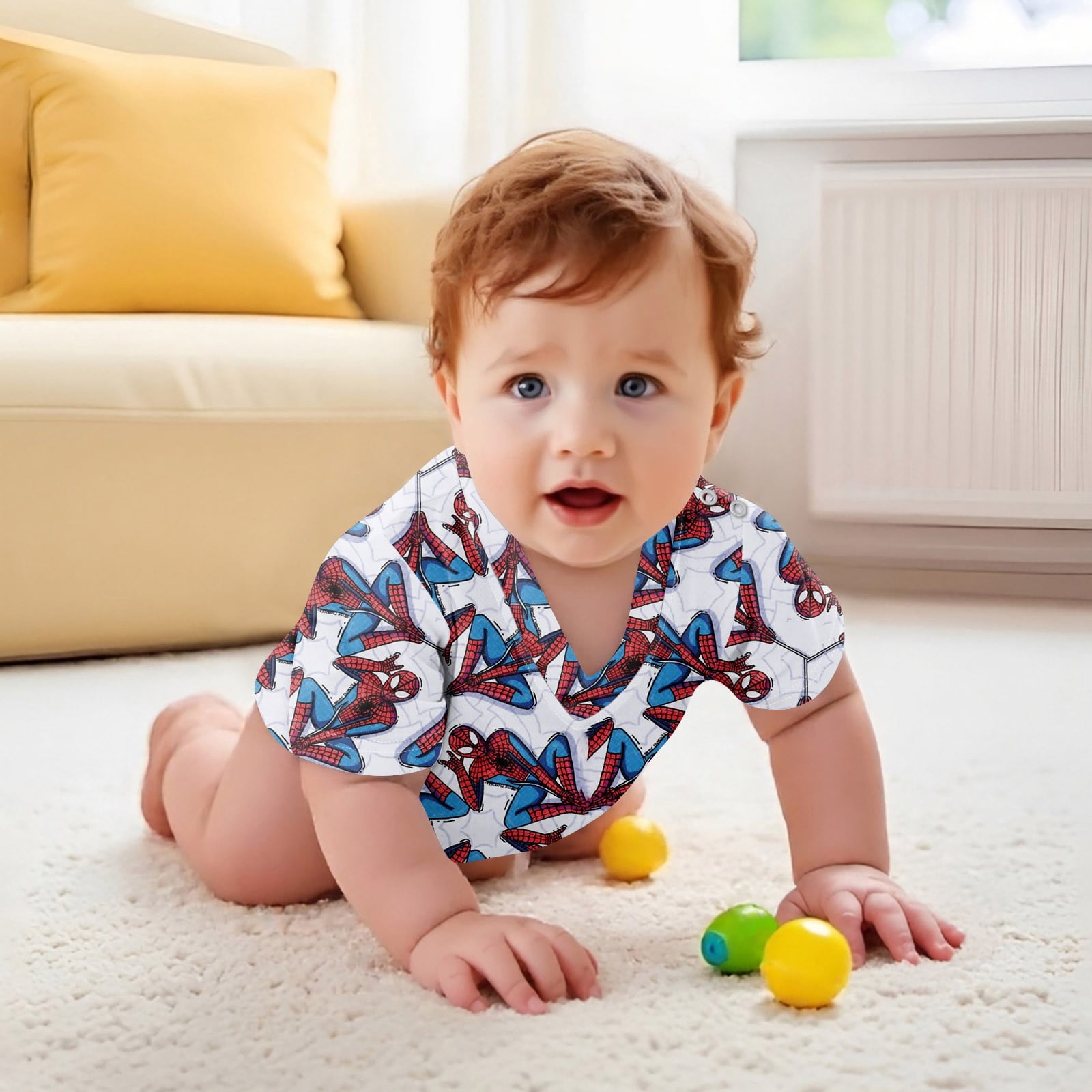 Spidey and His Amazing Friends Boy's Avengers Short Sleeve Onesie ...