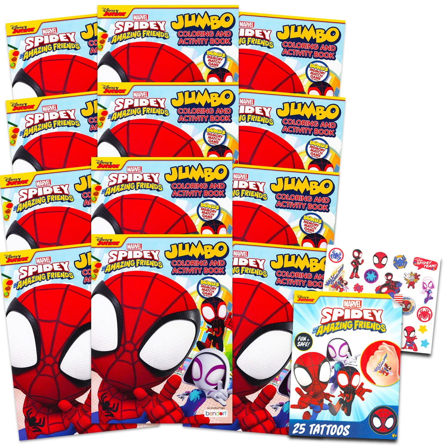 Spidey and His Amazing Friends Coloring Books Bulk - Party Supplies ...