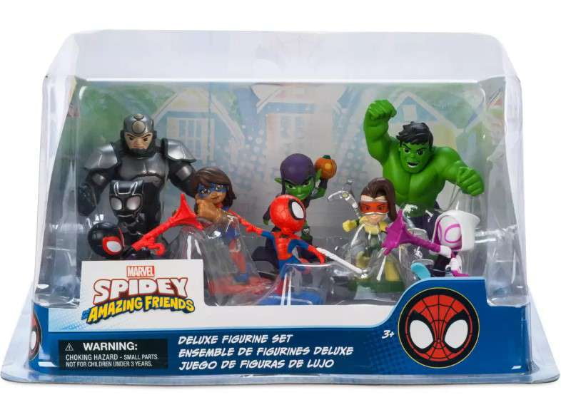 Spidey & His Amazing Friends Spidey, Spin, Ghost-Spider, Hulk, Black ...