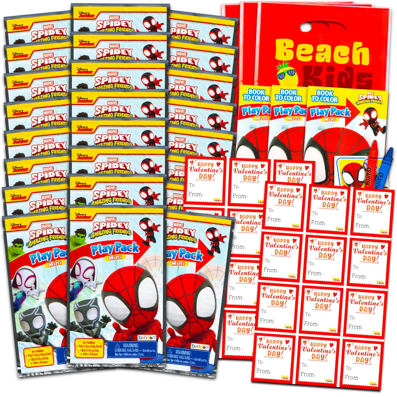 Spidey and His Amazing Friends Valentine's Day Classroom Gift Bundle ...