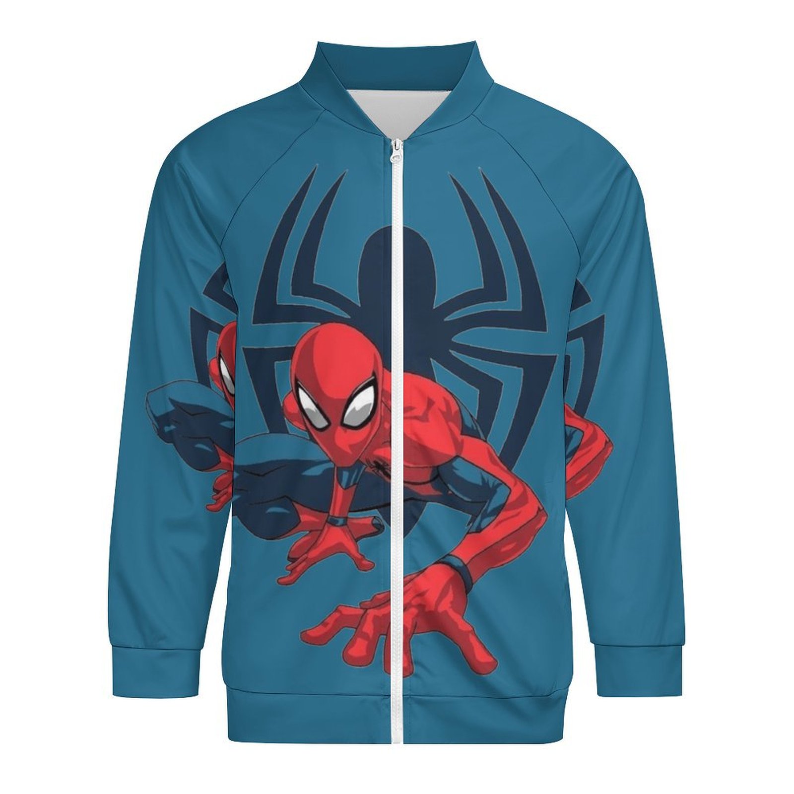 Spidey And His Amazing Friends (3) Cartoon crew neck zip-up sweatshirt ...
