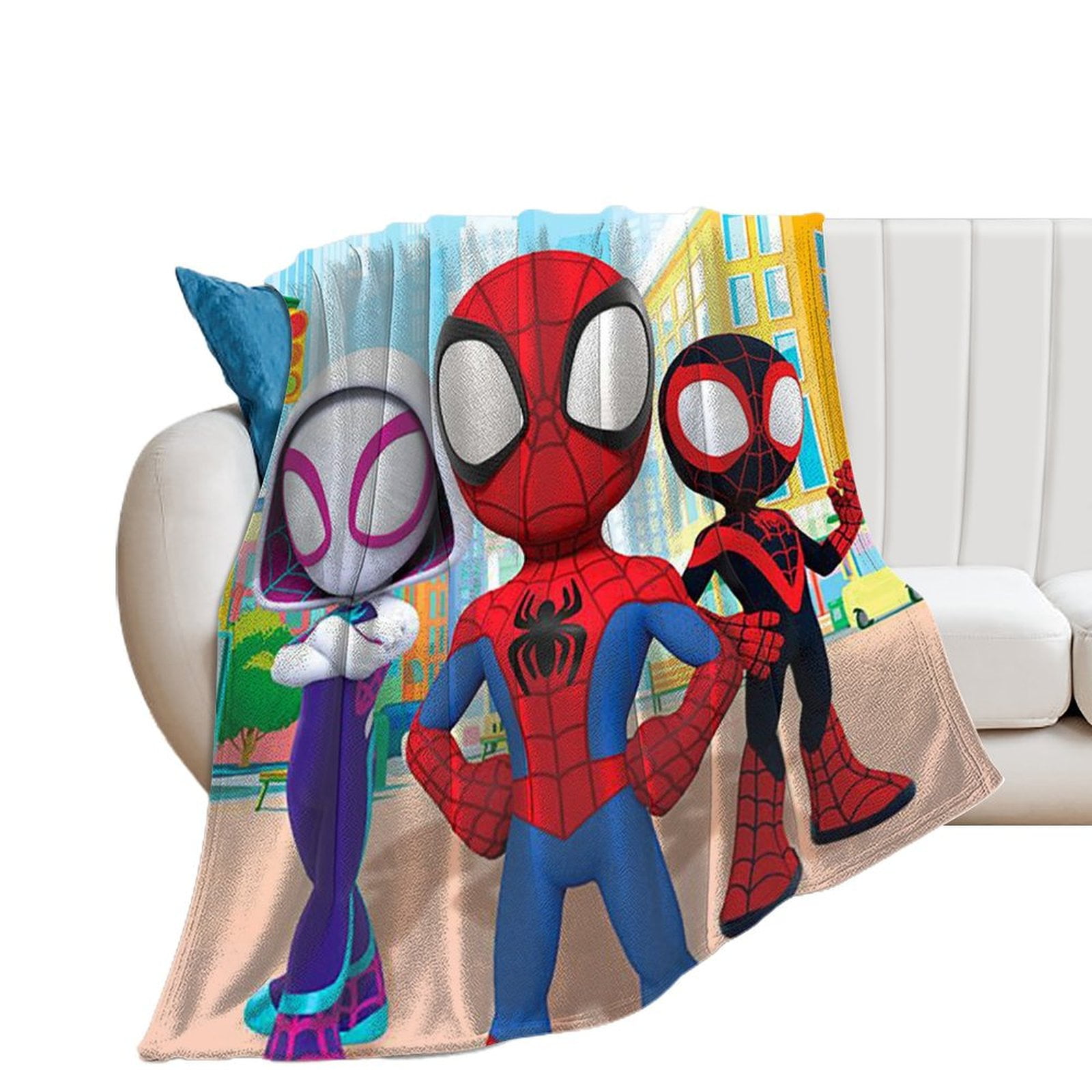 Spidey And His Amazing Friends Throw Blanket Flannel Anime for Girls ...