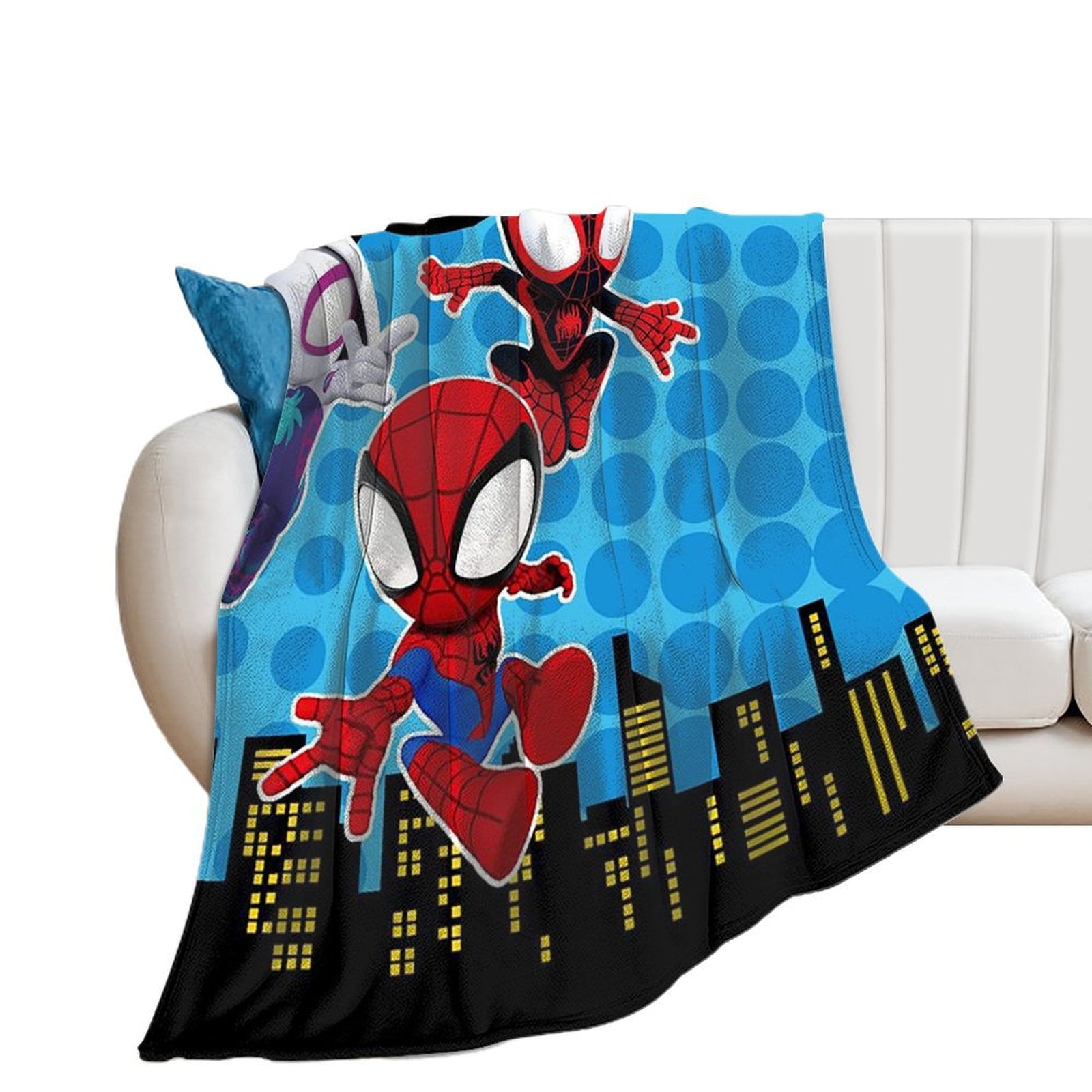 Spidey And His Amazing Friends Throw Blanket Flannel Anime for Girls ...