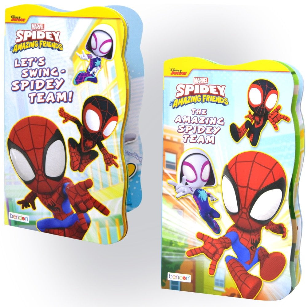 Spidey & Friends 5"x8" Shaped Board Books 2 Assorted - Walmart.com