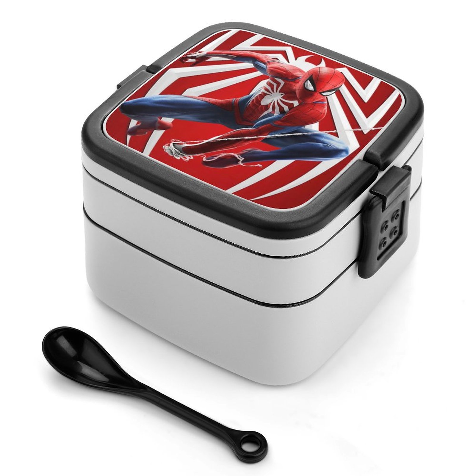 Spidey With Great Power Reusable Bento Boxes Lunch Box Double Layer ...
