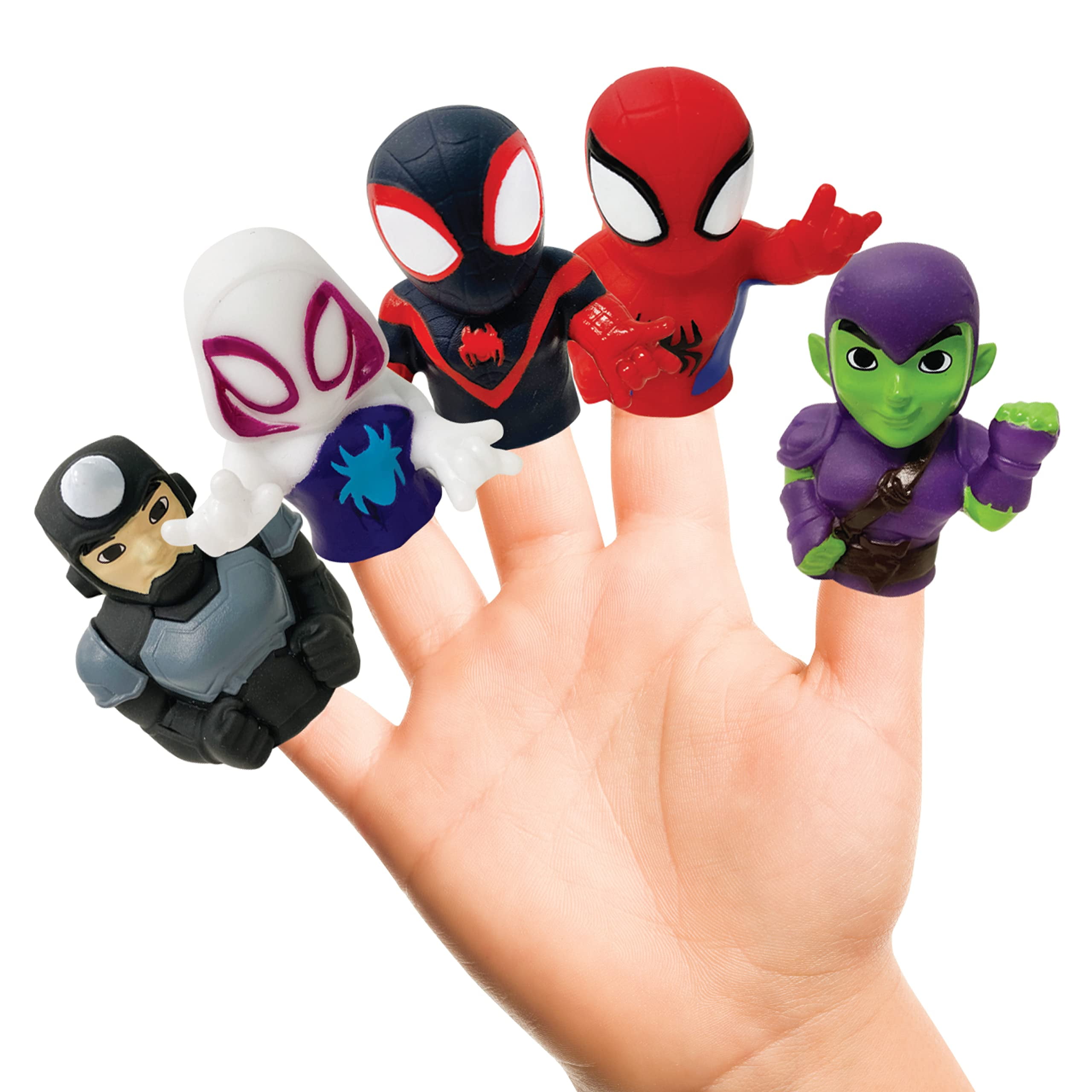 Spidey & His Amazing Friends 5 Piece Finger Puppet Set - Party Favors ...