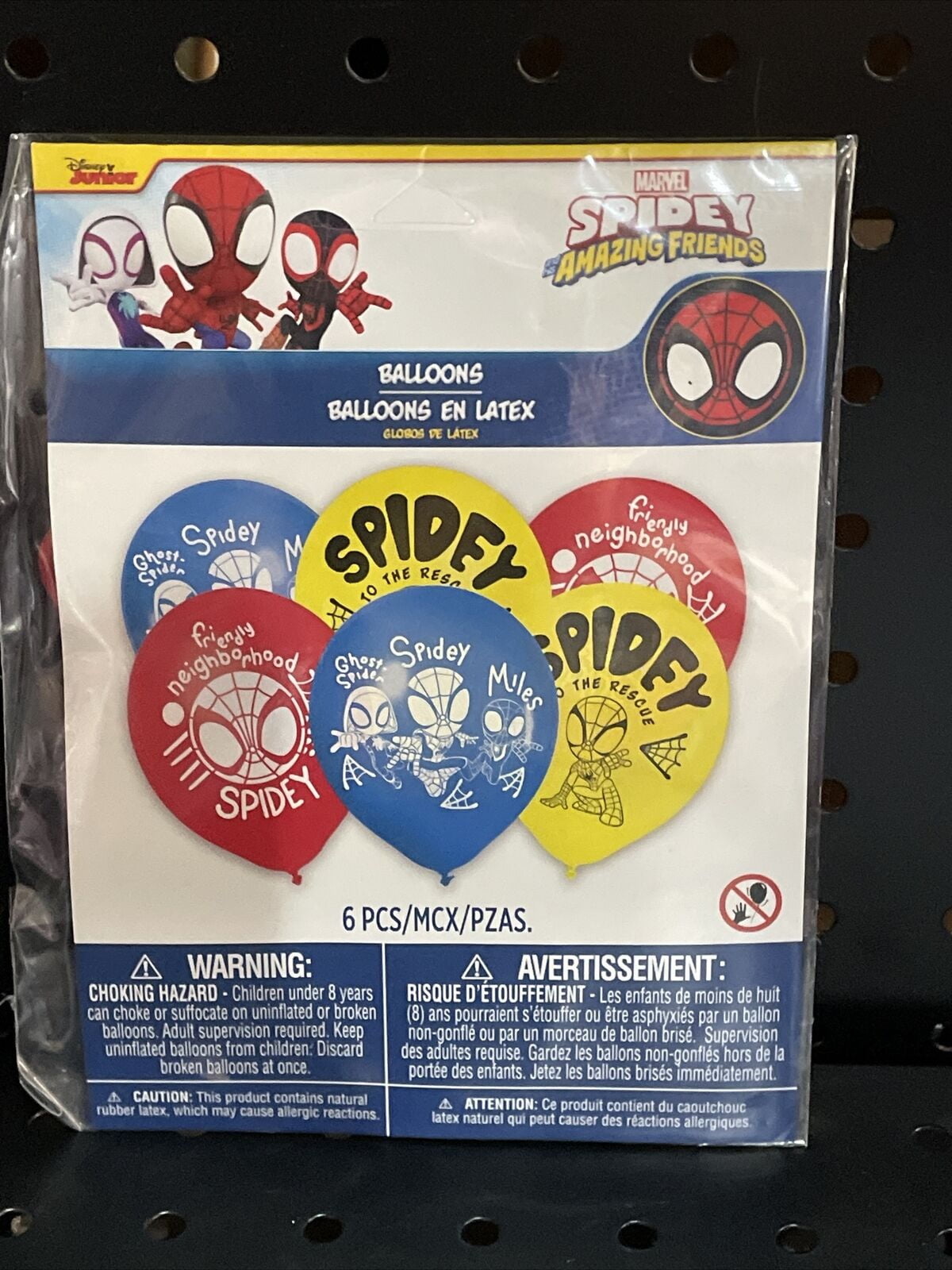 Spidey & His Amazing Friends Latex Balloons, 6ct - Walmart.com
