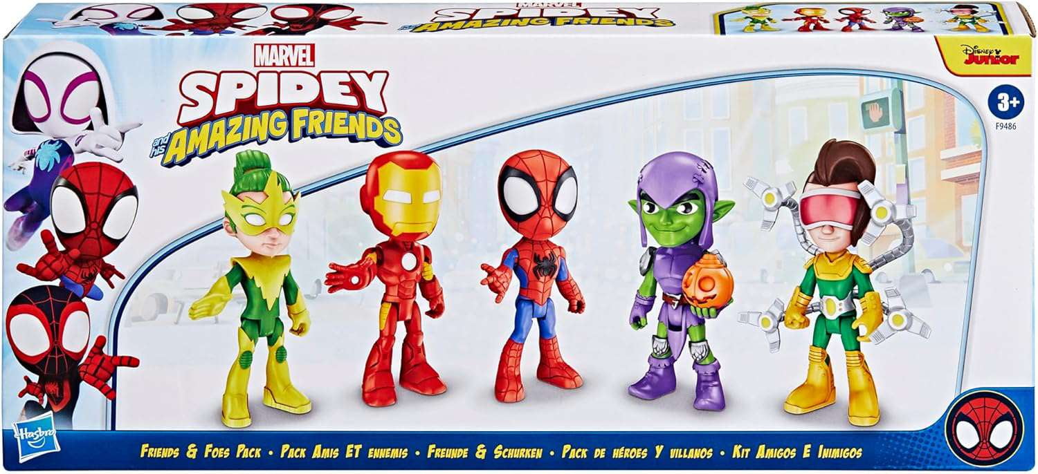 Spidey And His Amazing Friends Marvel Friends And Foes Action Figure 5 Pack