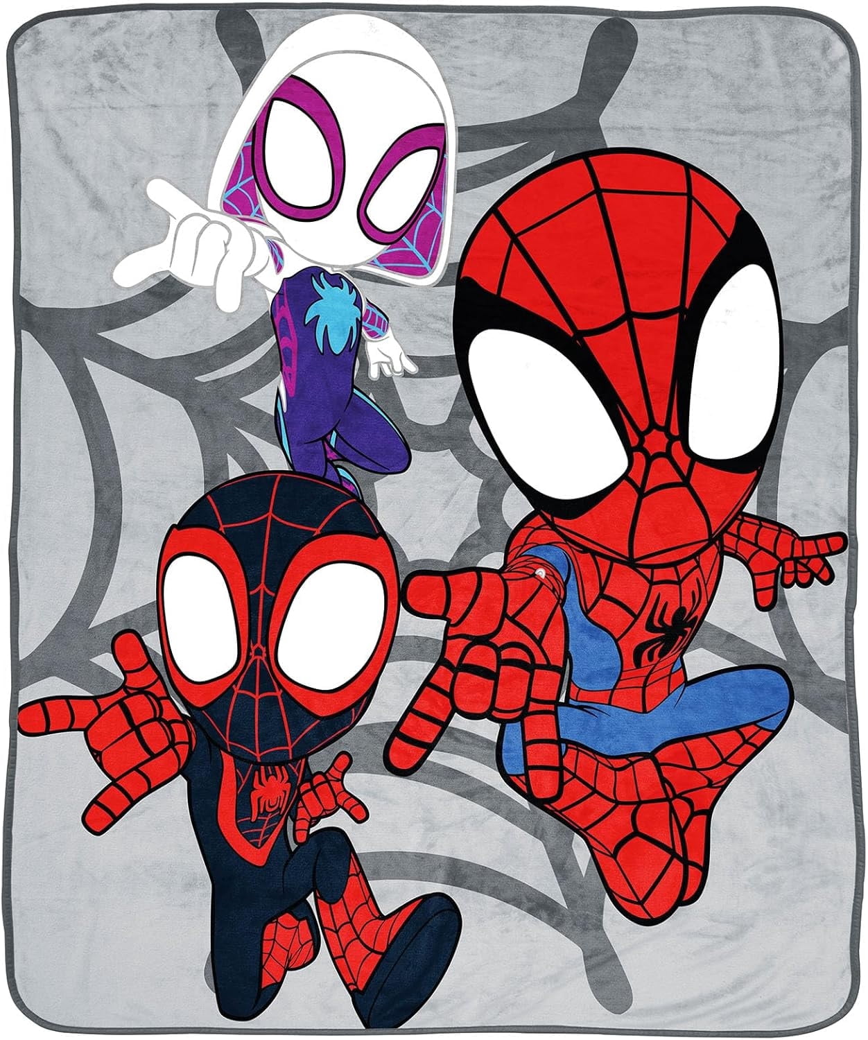 Spidey & His Amazing Friends Plush Throw Blanket - Measures 50 x 60 ...