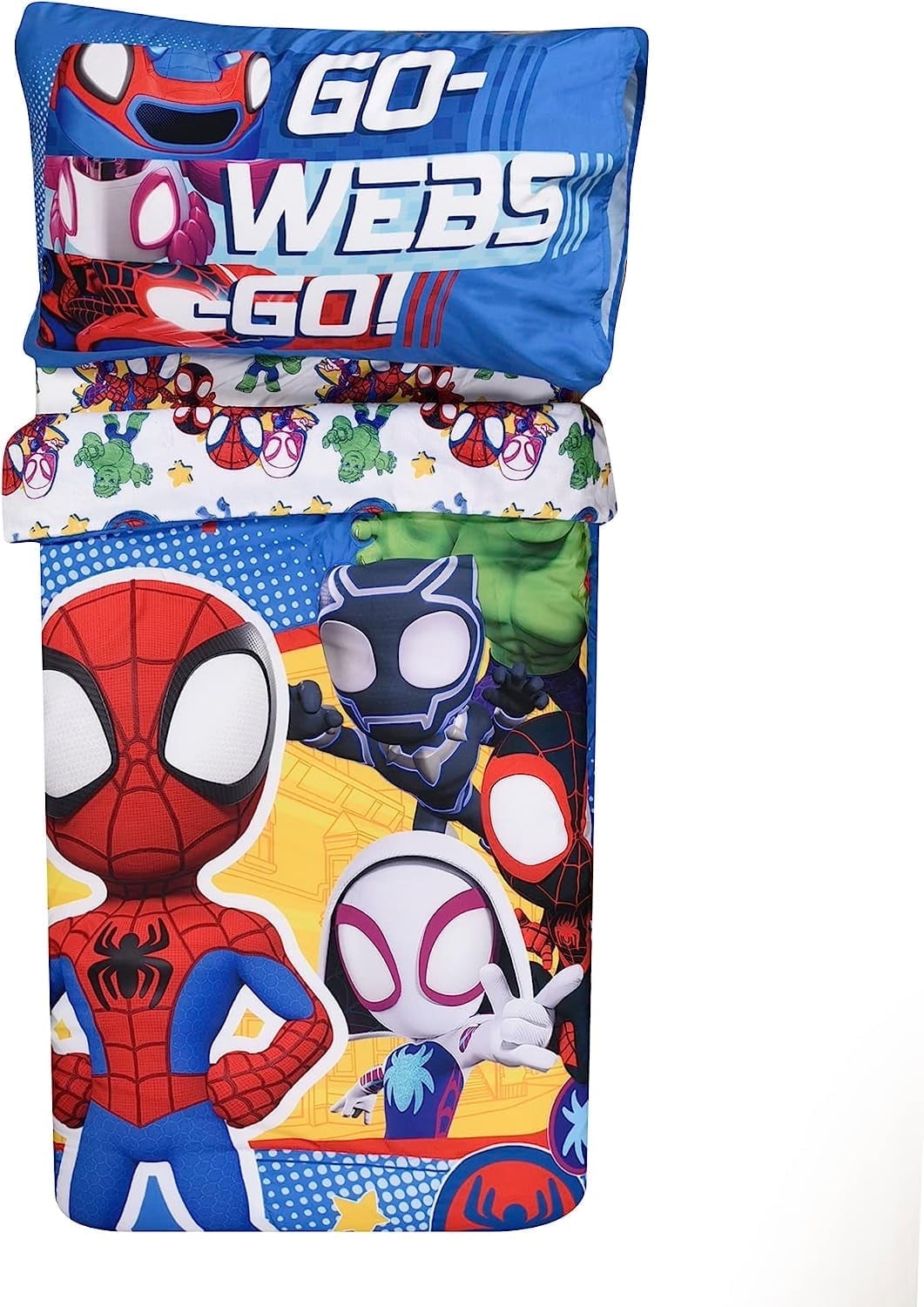 Spider-Man & Friends 3 Pcs Toddler Bedding Set - Comforter, Fitted ...