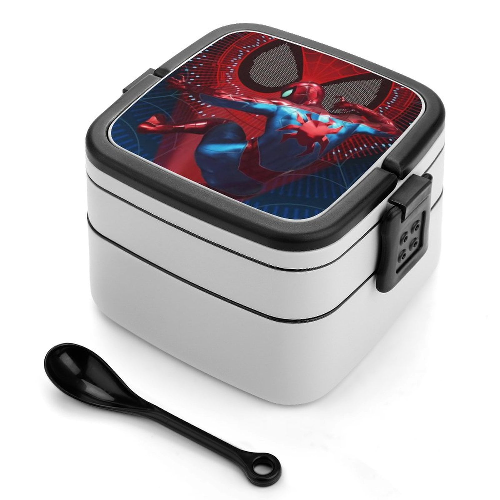 Spidey Reusable Bento Boxes Lunch Box Double Layer Stackable Leakproof ...