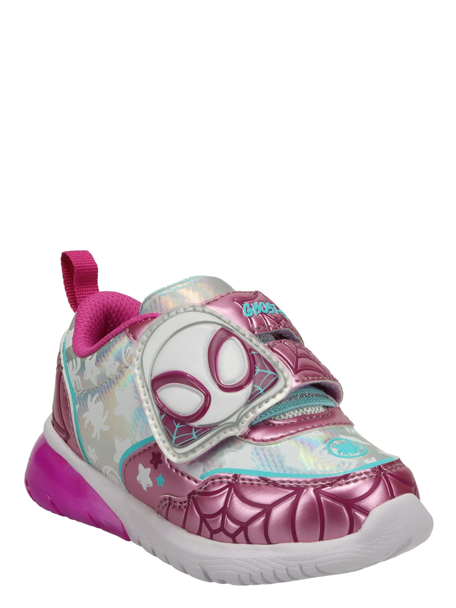 Spidey Toddler Girl Light-Up Sneaker with On/Off Power Button - Walmart.com