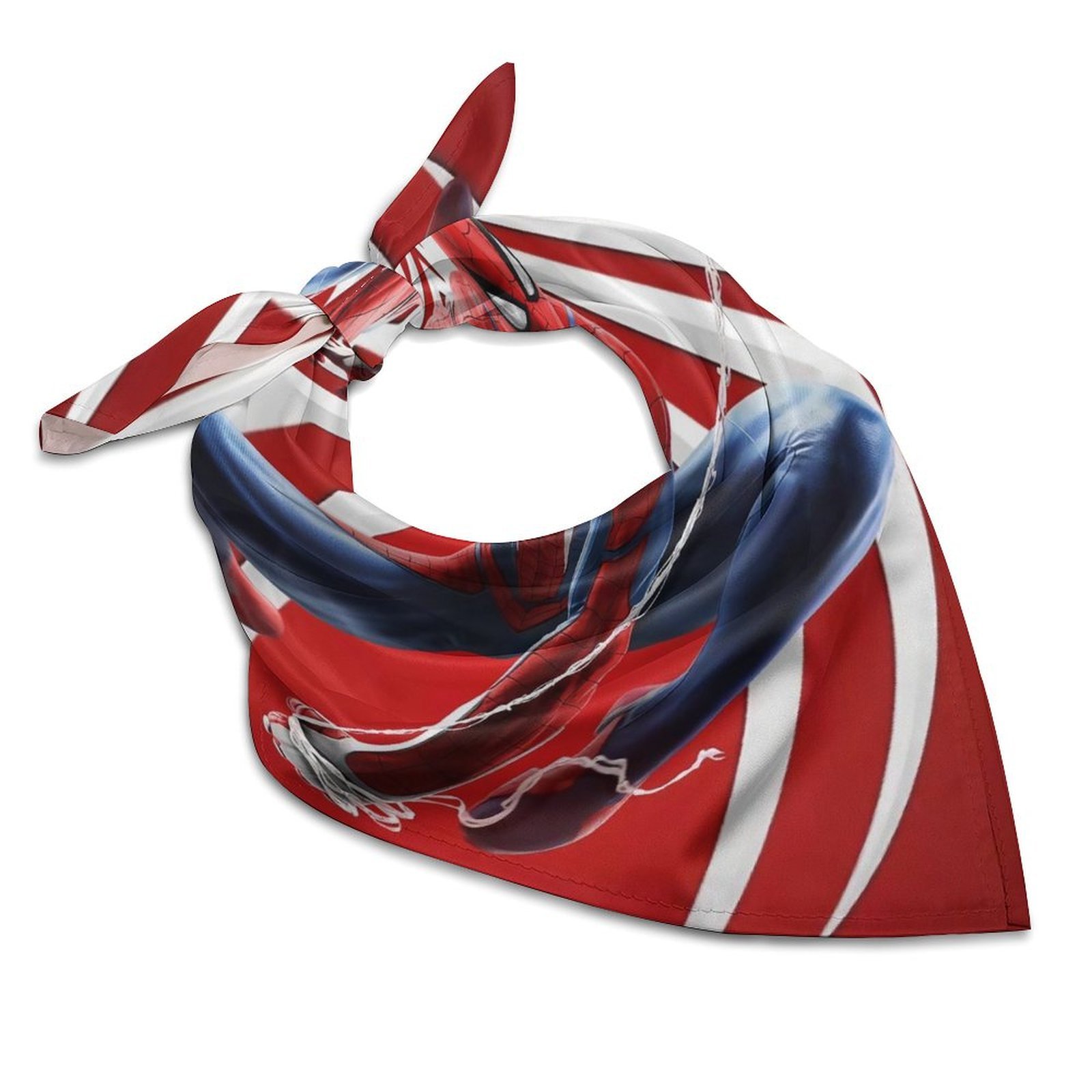 Spidey With Great Power Square Satin Head Scarf Hair Scarves Silk-like ...