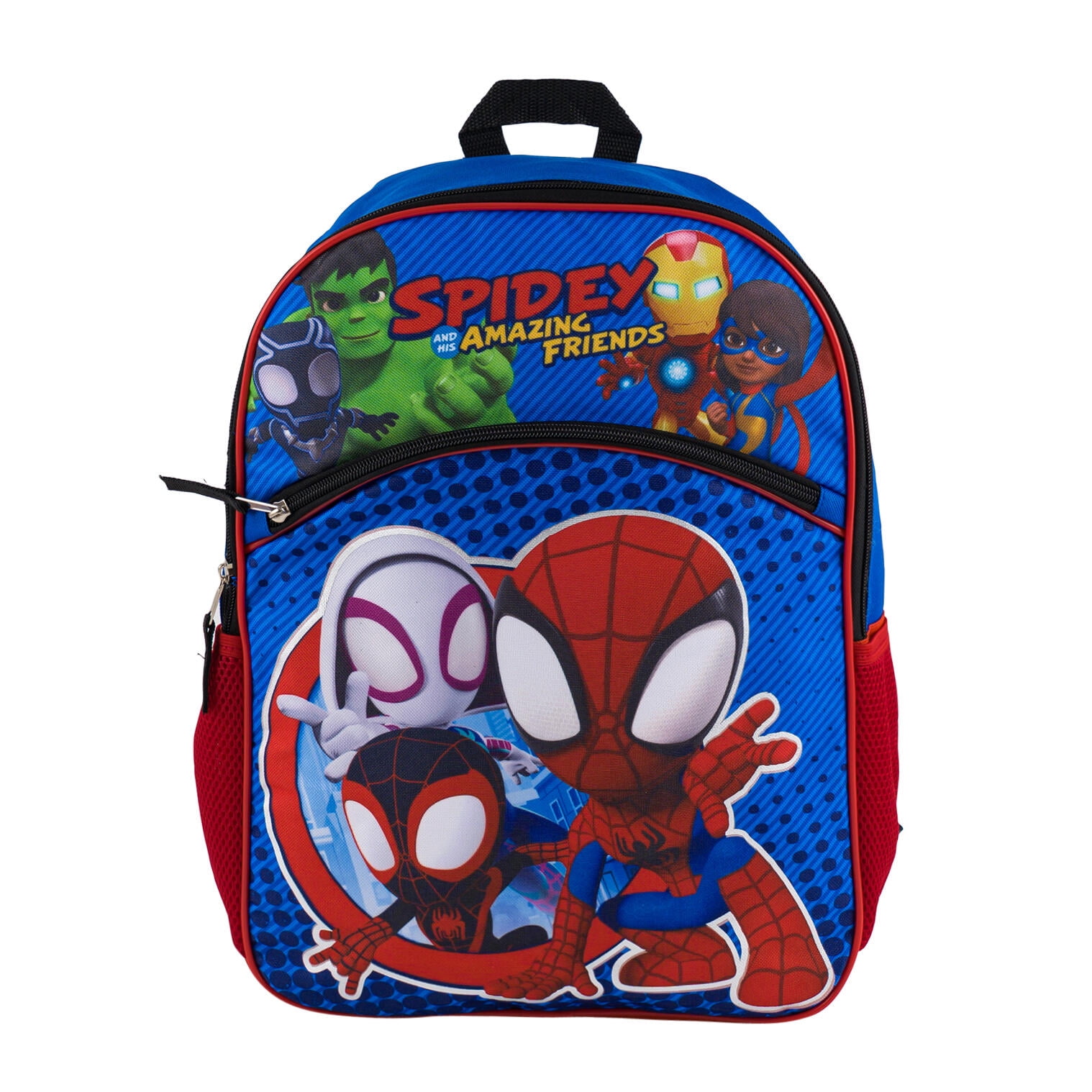 Spidey and His Amazing Friends Backpack - 16" - Deluxe - Microsilk & 2 ...