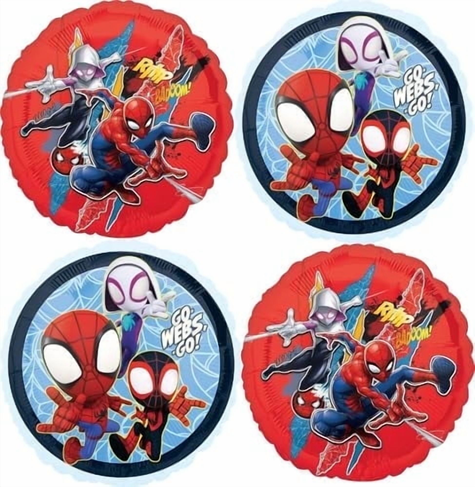Spidey and His Amazing Friends Birthday Party Supplies 4pc Balloon ...