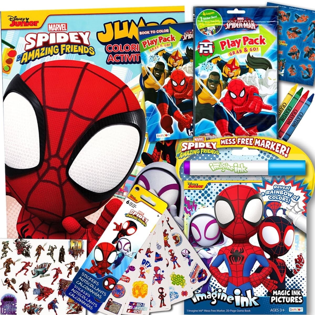 Spidey and His Amazing Friends Coloring and Activity Books Bundle with ...