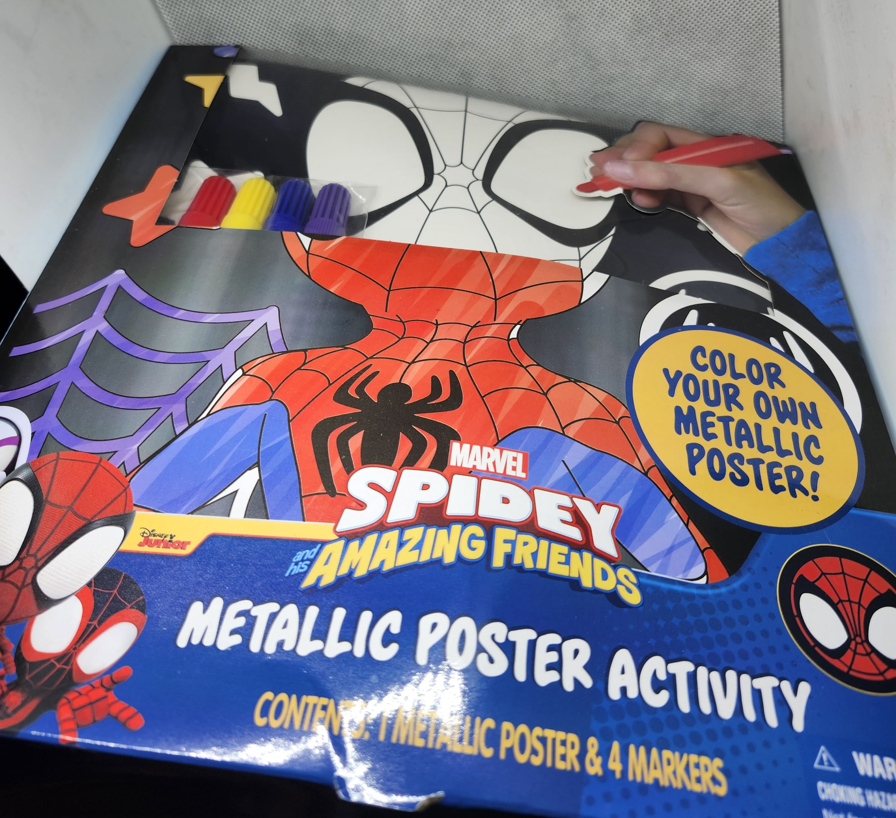 Spidey and His Amazing Friends Metallic Poster Activity – Shiny Hero ...