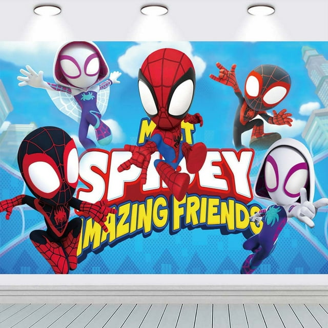 Spidey and his Amazing Friends Background Taspestry Post Banner ...