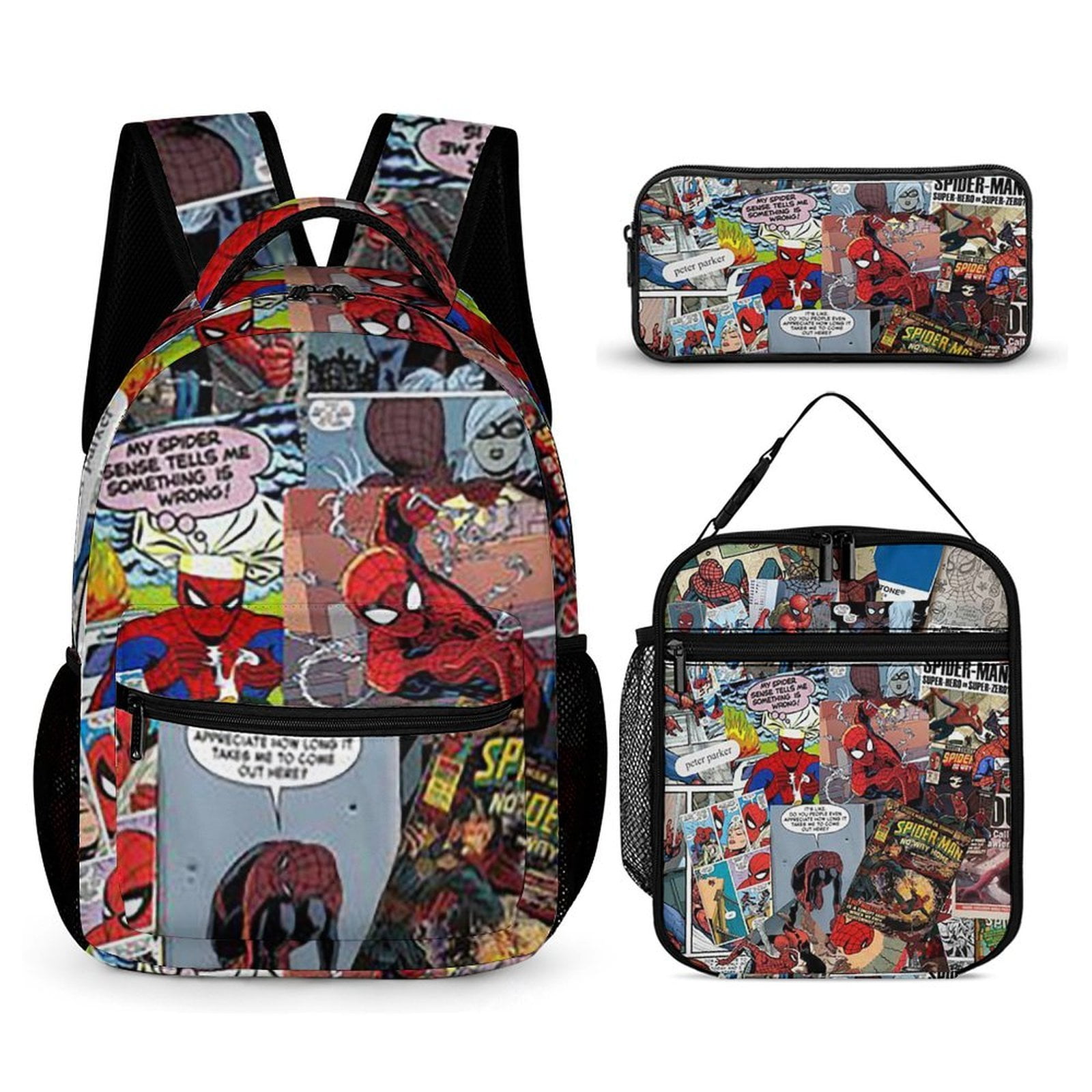Spidey and his Amazing Friends Backpack Three Piece Set Combination ...