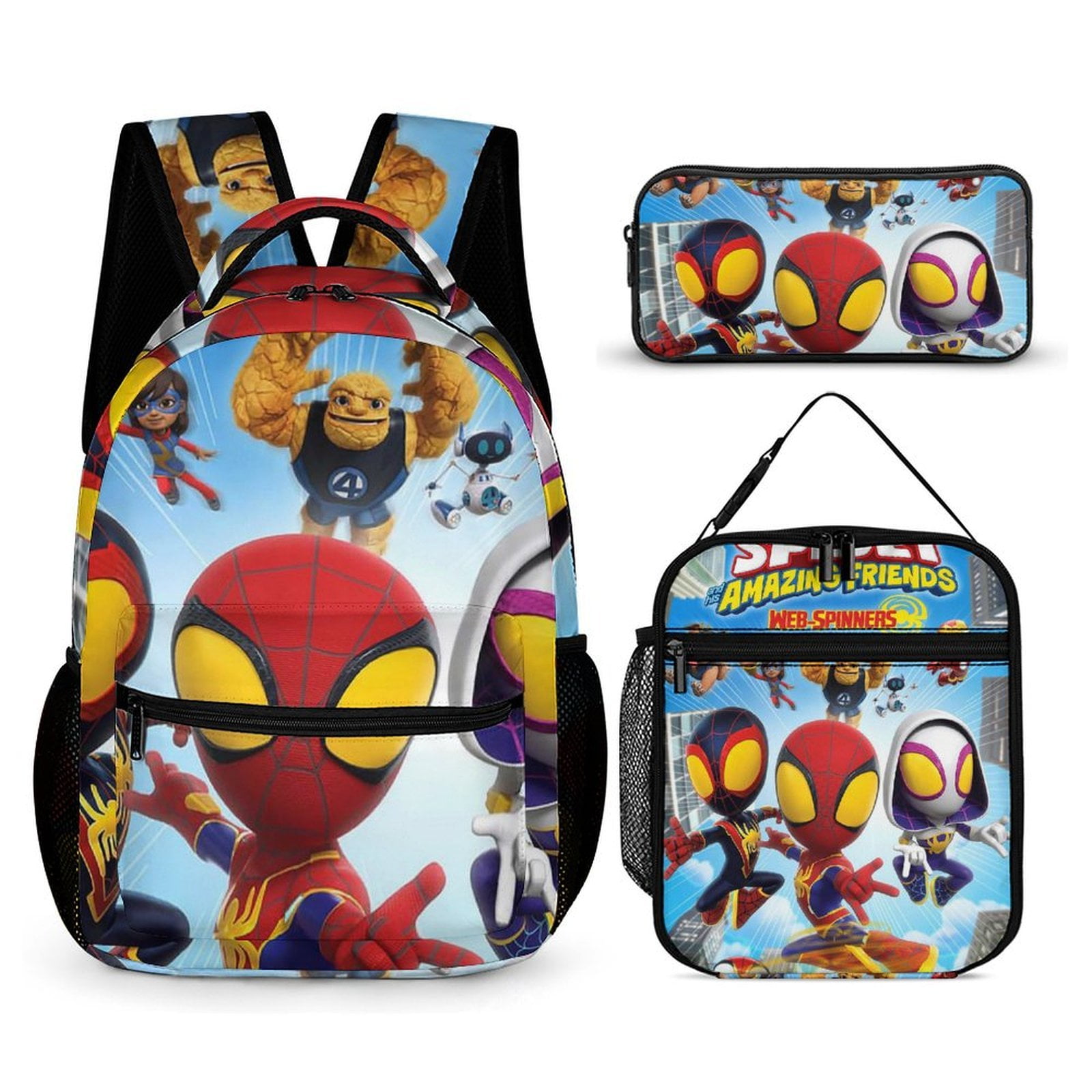Spidey and his Amazing Friends Backpack Three Piece Set Combination ...