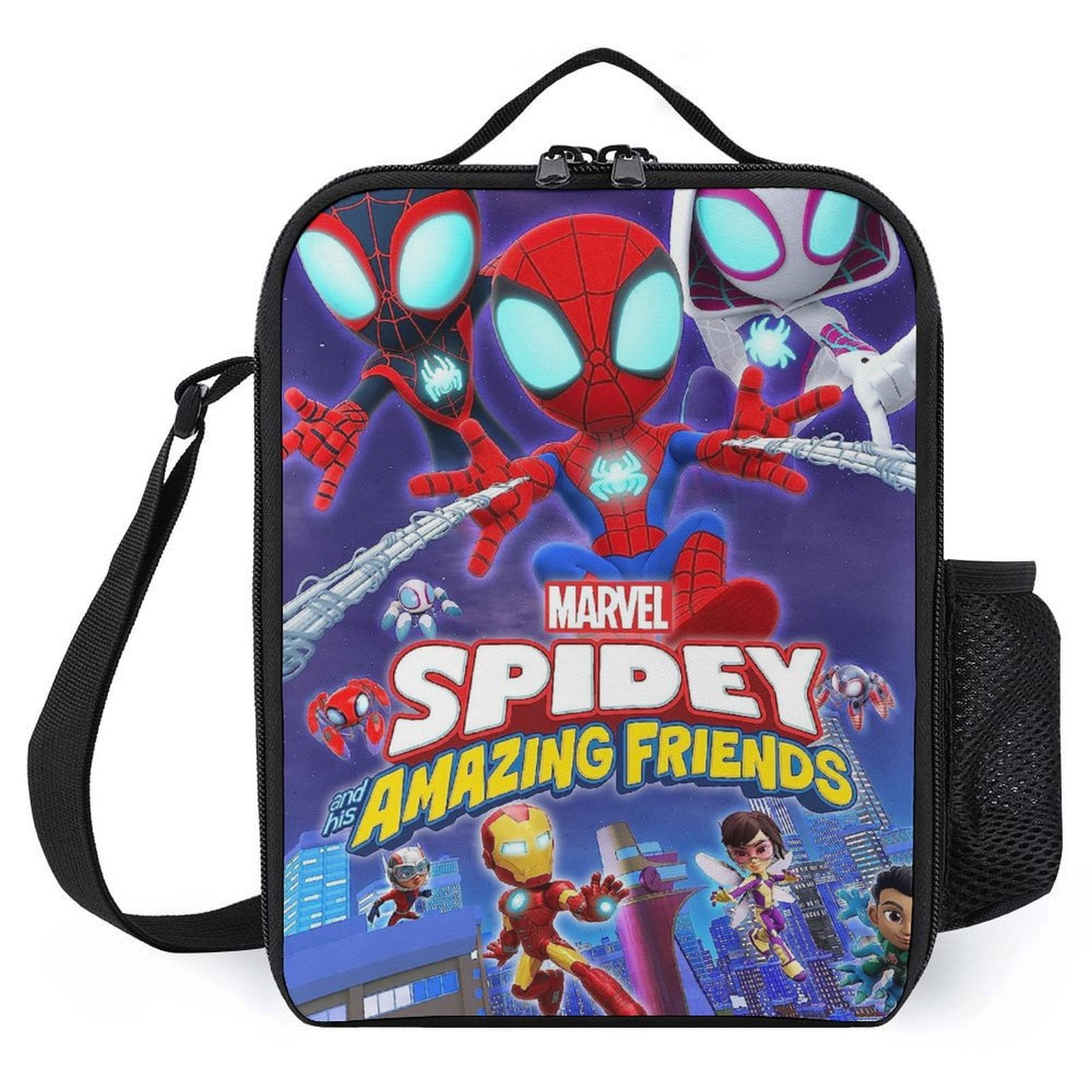 Spidey and his Amazing Friends Lunch Bag Insulated Crossbody Anime for ...