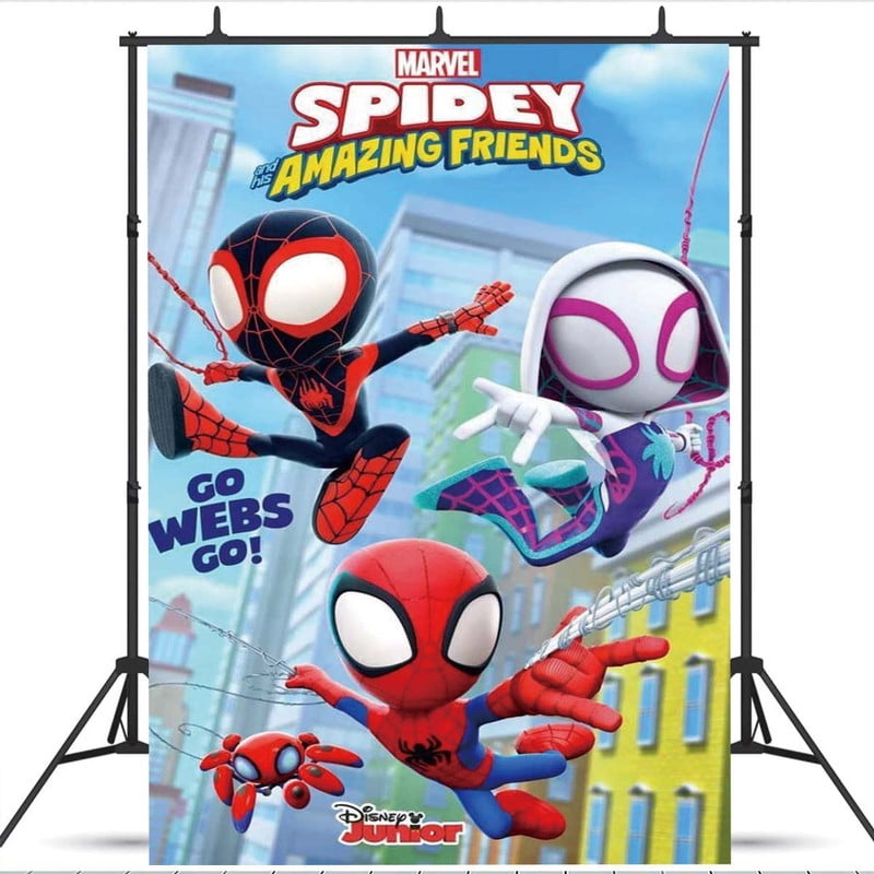 Spidey and his Amazing Friends Party Supplies Taspestry Poster Banner ...
