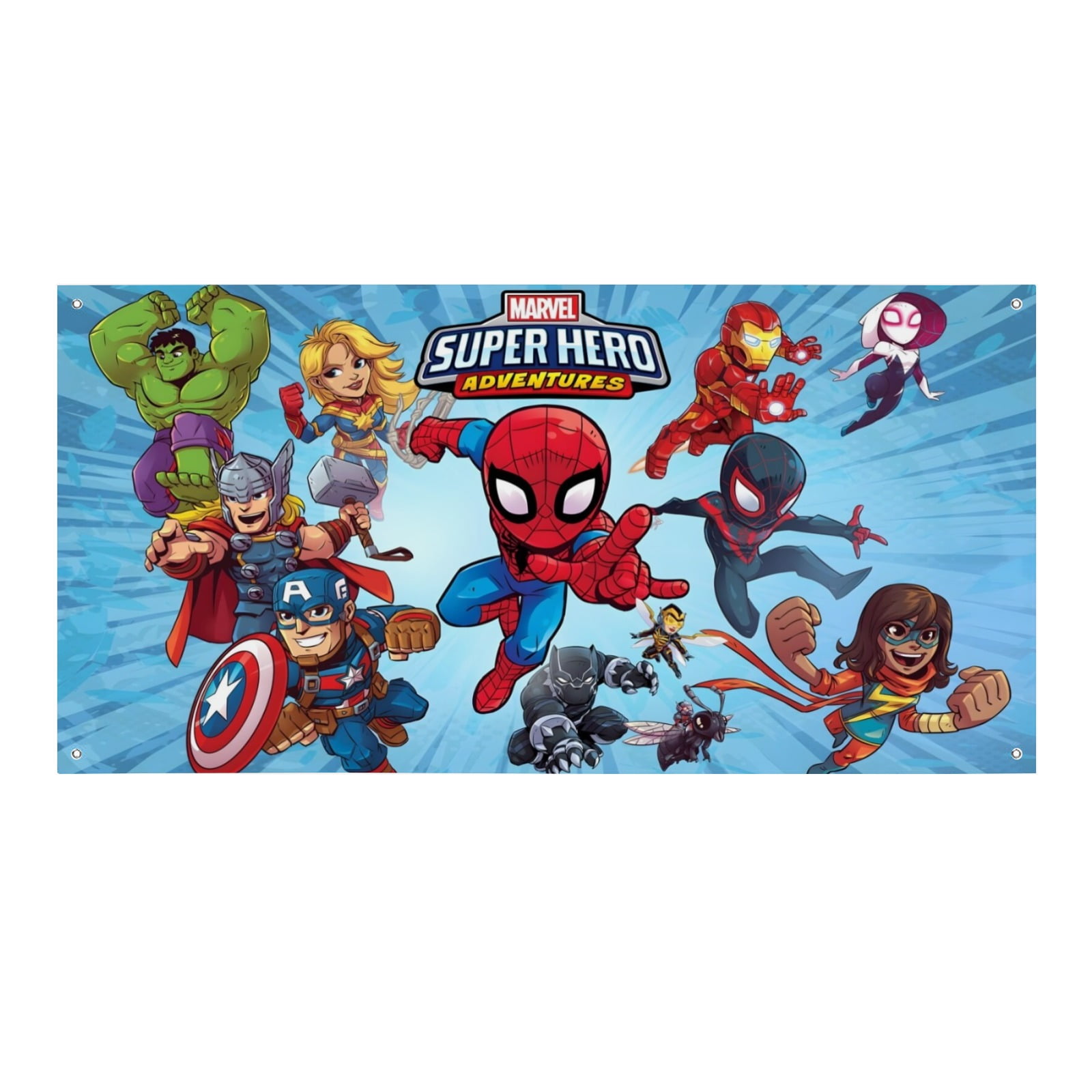 Spidey and his Amazing Friends-Theme Backdrops Banner Birthday Party ...