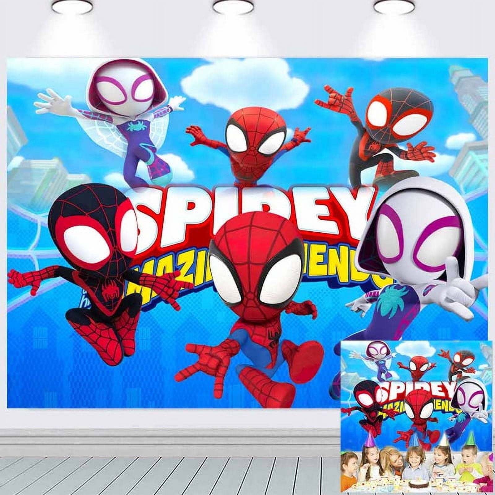 Spidey and his friend2 Backdrop Banner Party Supplies Poster Movie ...