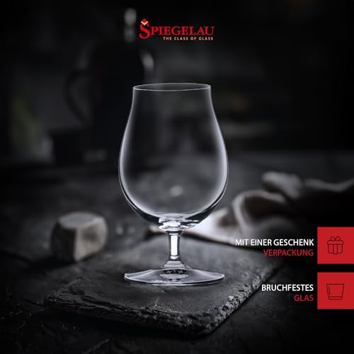 Spiegelau Classic Tulip Beer Glass, European-Made Crystal Drinking ...