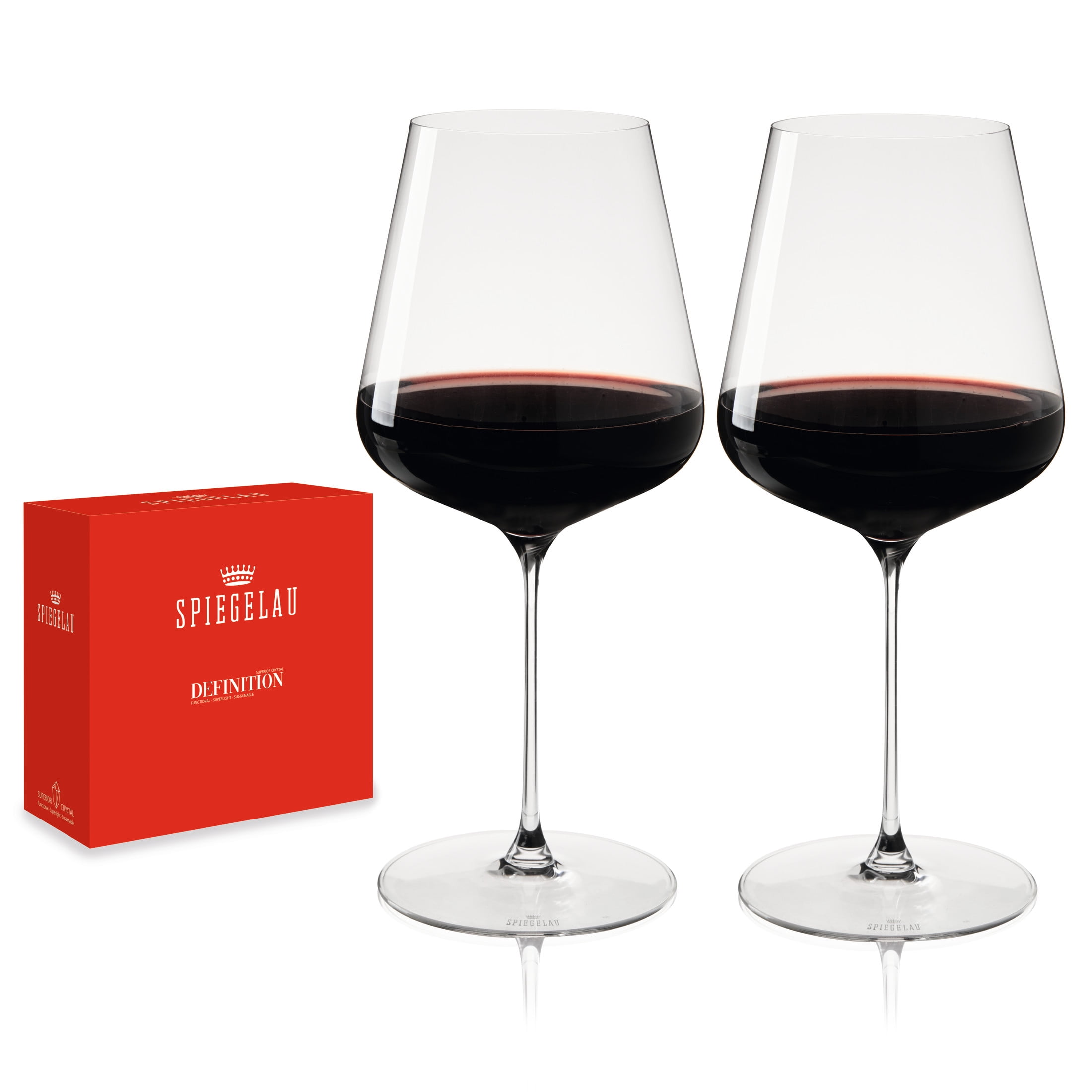 Spiegelau Definition Bordeaux Glass, Wine Glasses for Wedding 26oz Set ...
