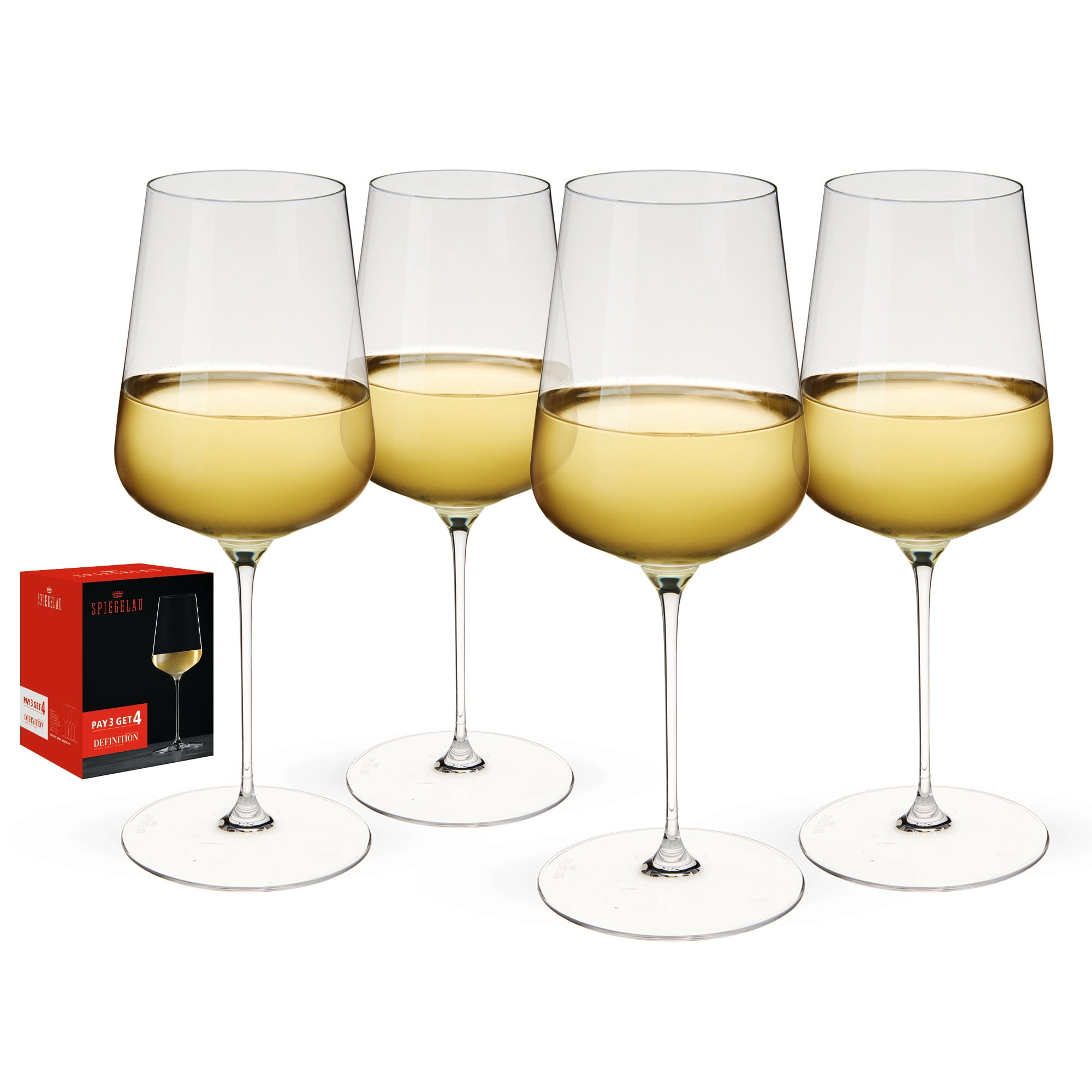 Spiegelau Definition Universal Wine Glasses, Wedding Gifts, 19oz, Set ...