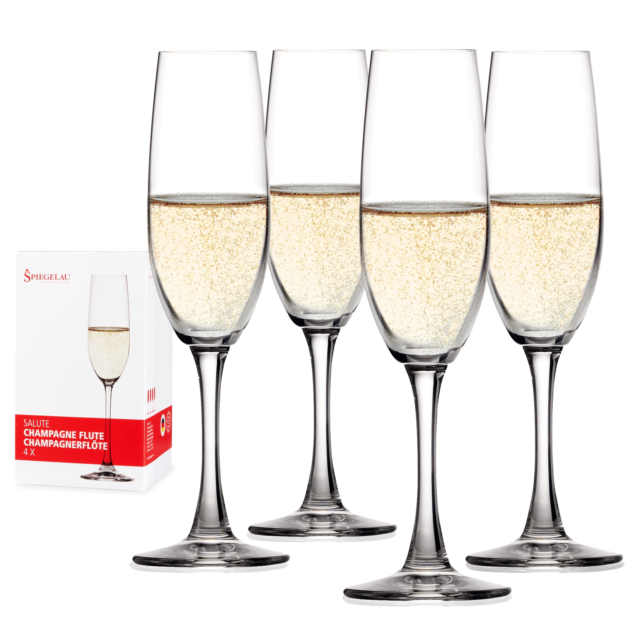 Spiegelau Salute European-Made Crystal Stemmed Champagne Wine Glasses - Walmart.com