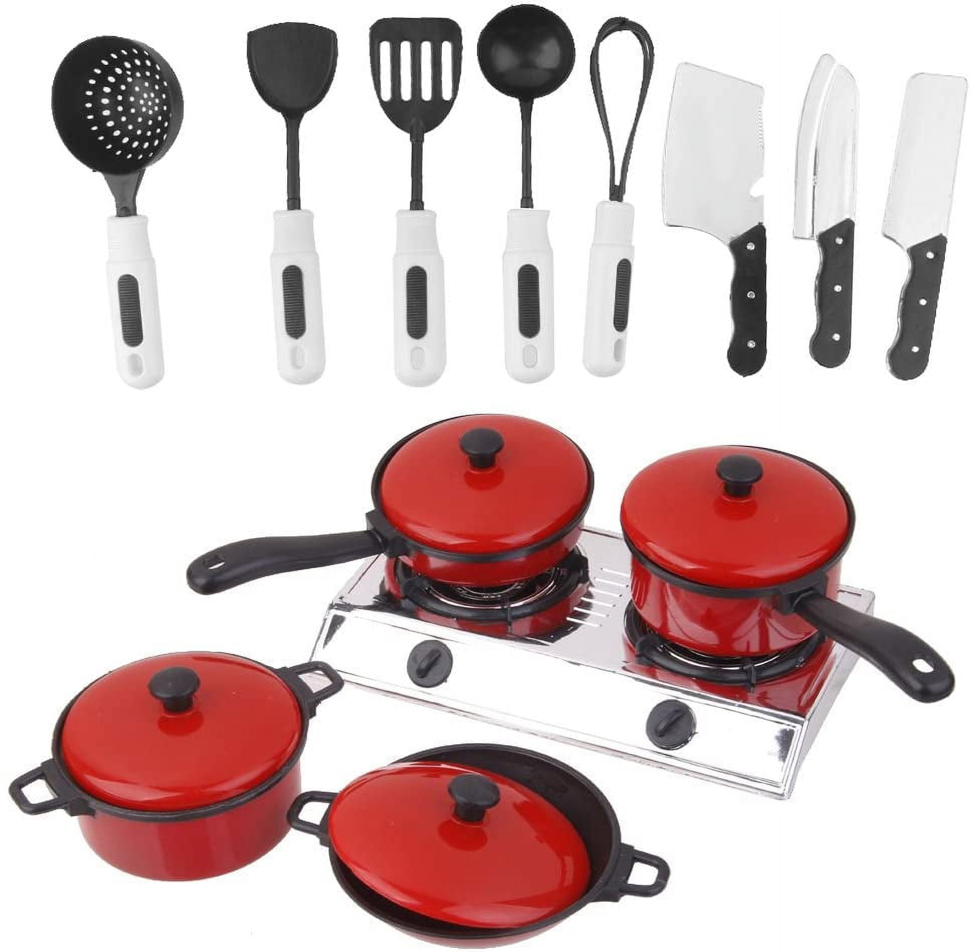 Pretend Play Kitchen Set with Pots & Pans for Future Chefs Childhood ...