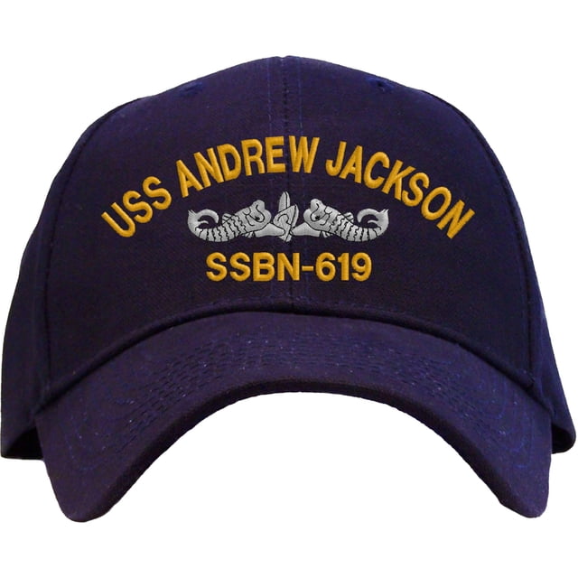 Spiffy Custom Gifts USS Andrew Jackson SSBN-619 Embroidered Baseball ...