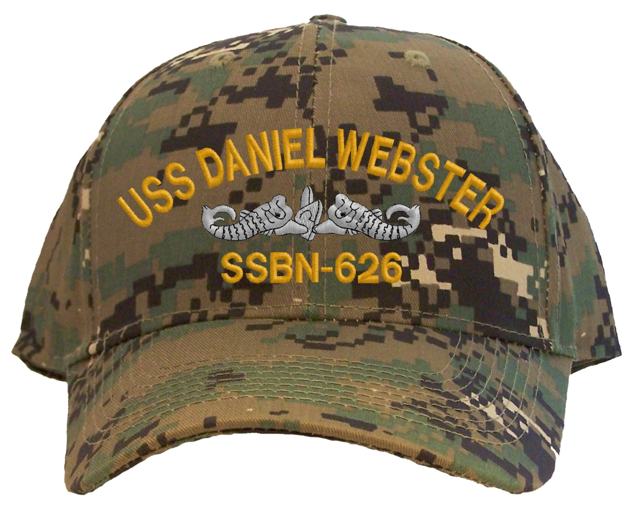 Spiffy Custom Gifts USS Daniel Webster SSBN-626 Embroidered Baseball ...