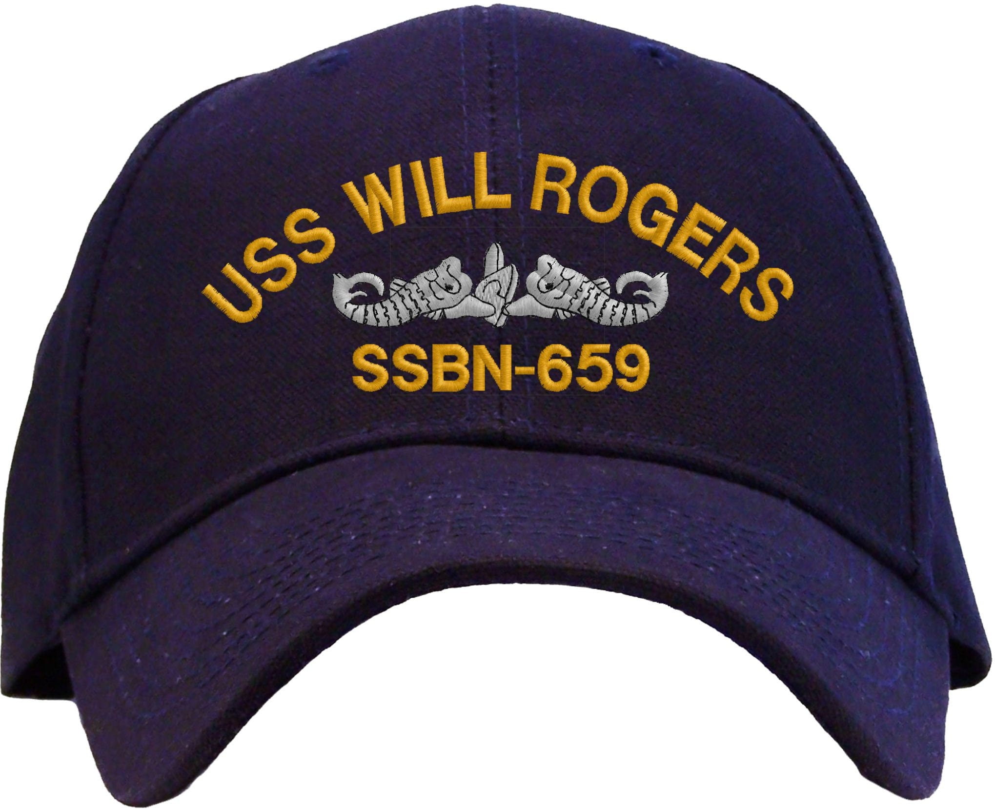 Spiffy Custom Gifts USS Will Rogers SSBN-659 Embroidered Baseball Cap ...
