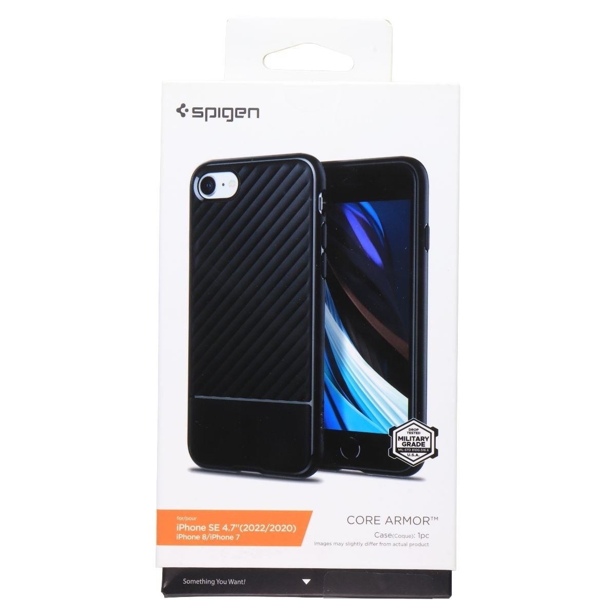 Spigen Core Armor Series Case for iPhone SE (2rd Gen) and 8/7 - Black ...