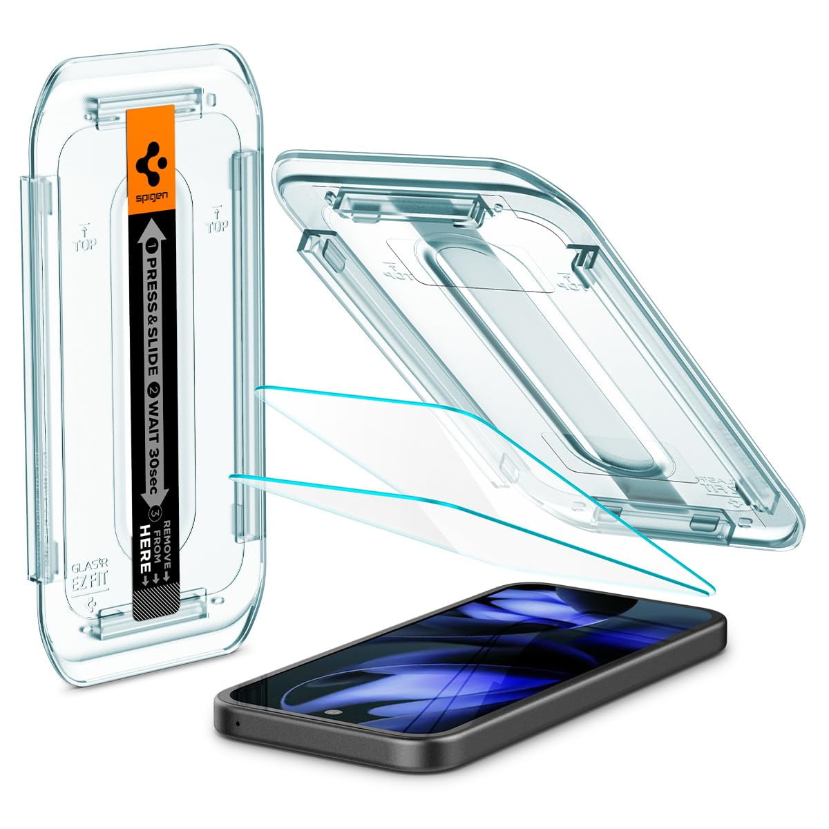 Spigen Tempered Glass Screen Protector [GlasTR EZ FIT] designed for ...