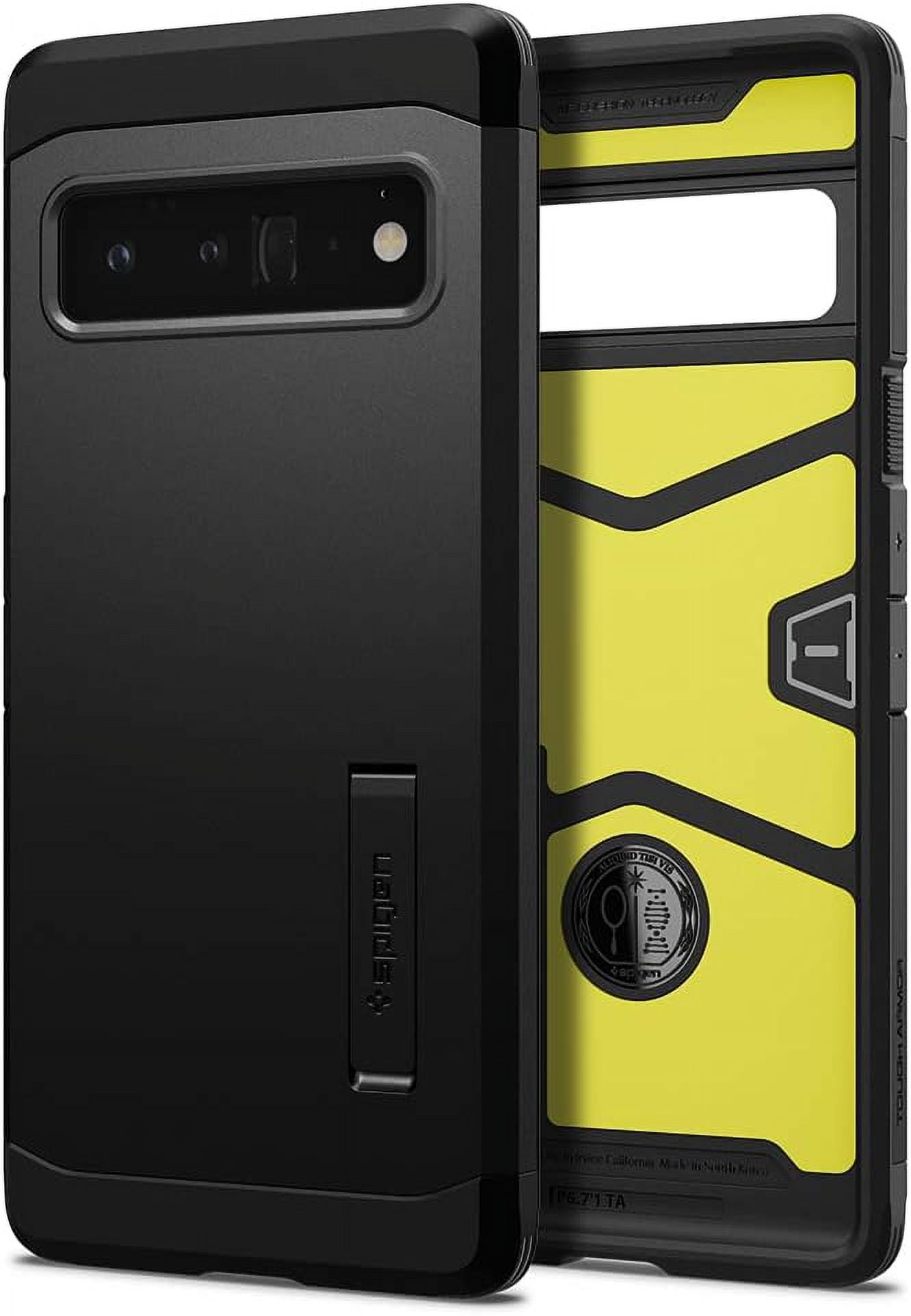 Spigen Tough Armor [Extreme Protection Tech] Designed for Google Pixel 6 Pro Case (2021) - Black ...